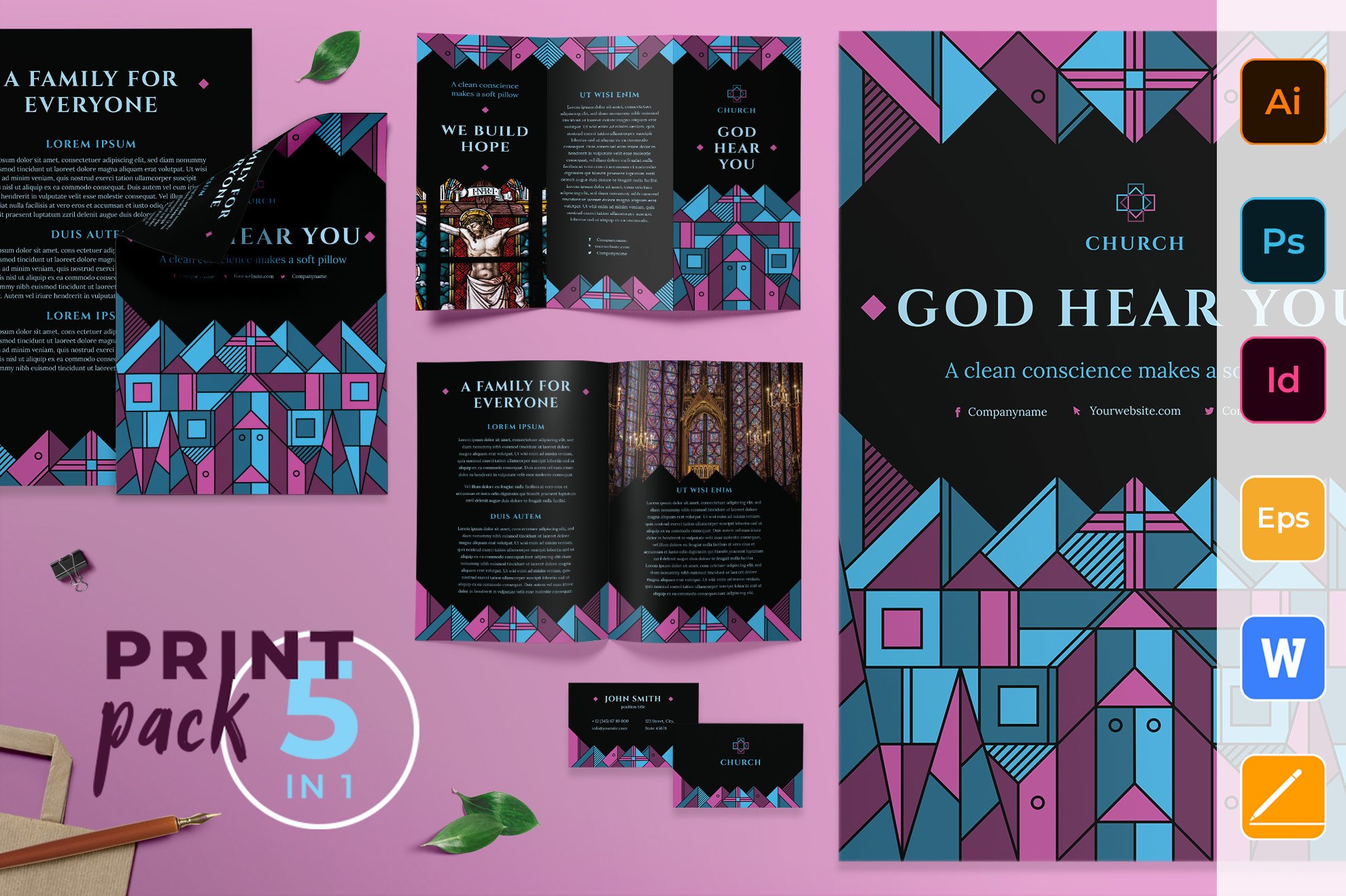 Church Print Pack (441139) | Flyers | Design Bundles