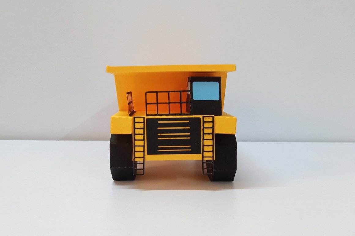 DIY Dump Truck - 3d papercraft (534903) | Printables | Design Bundles