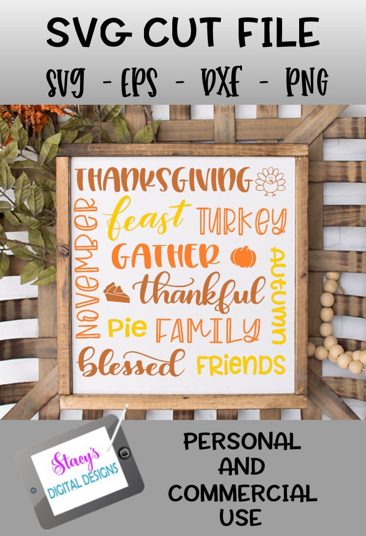 Thanksgiving Subway Art SVG - Thanksgiving SVG (299197) | Cut Files ...