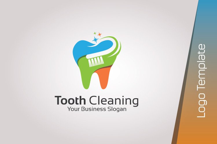 Dental Logo Template - Tooth Cleaning (120053) | Logos | Design Bundles