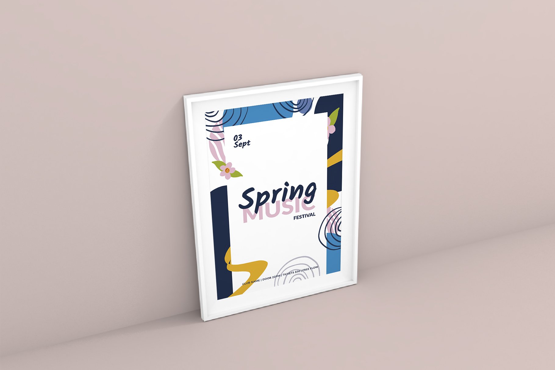 Spring Music Festival Flyer Template (802365) | Flyers | Design Bundles