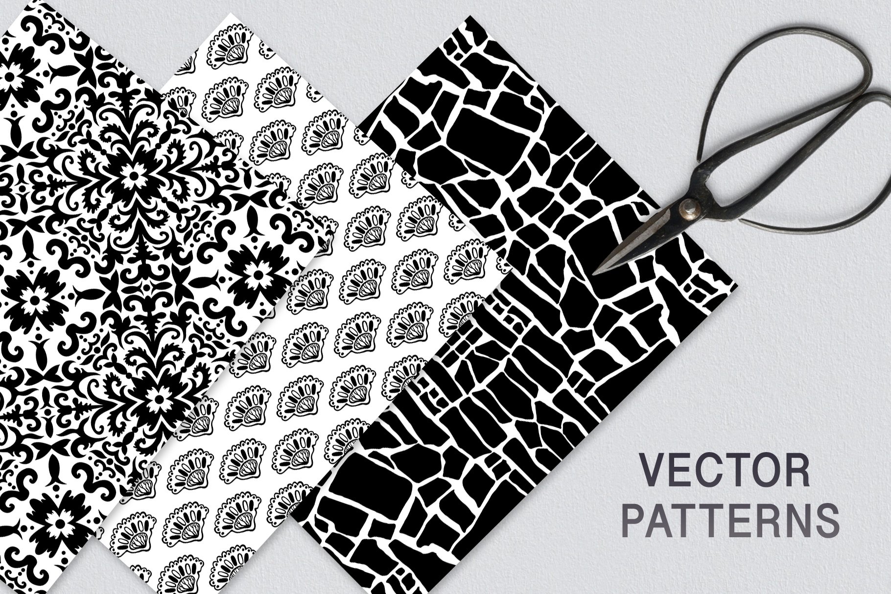 Seamless Textures & Patterns Bundle - Shabby Chic Design Kit (274482 ...