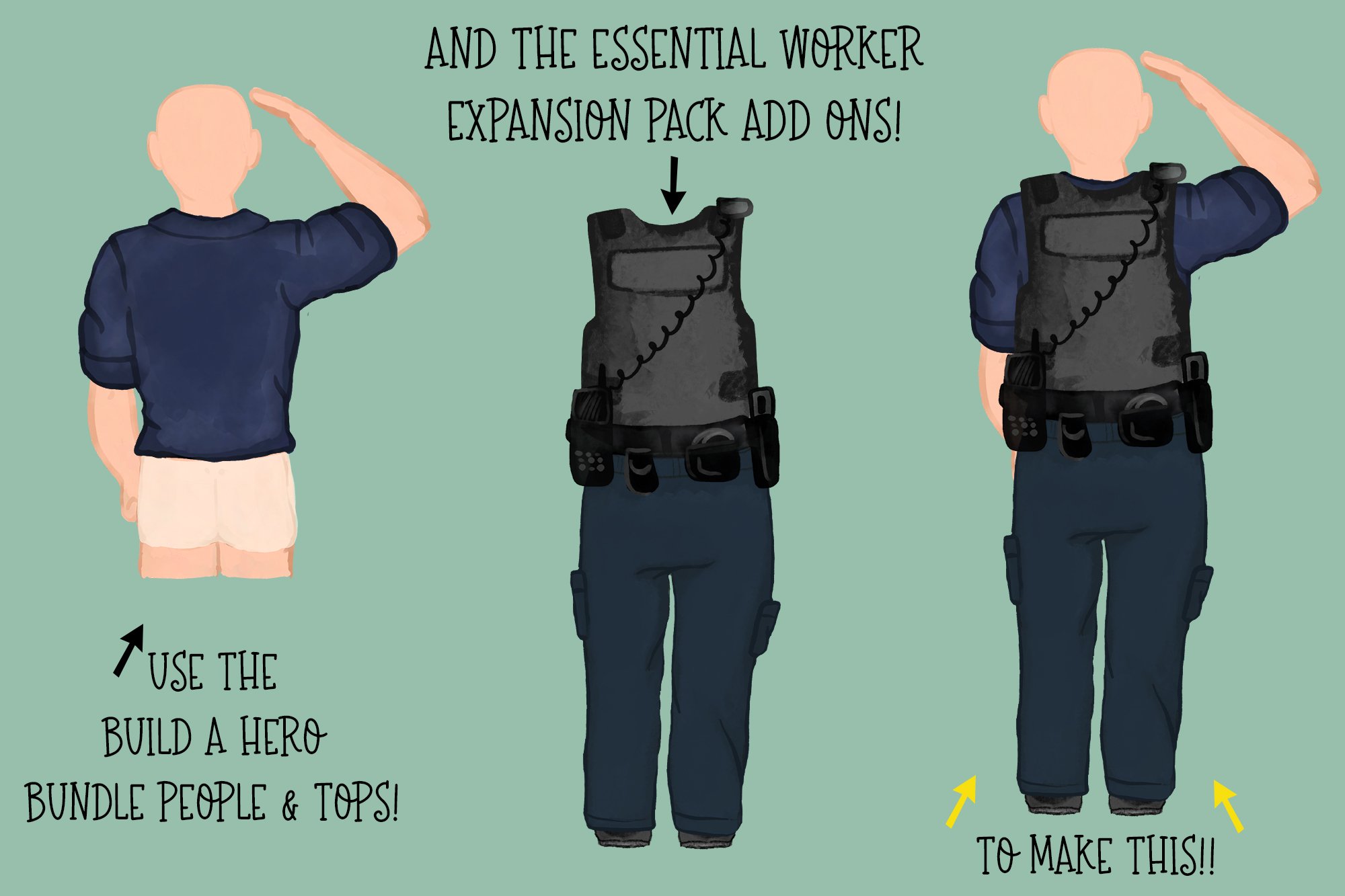 Essential Workers|Build a Hero Expansion Pack (542784) | Characters ...