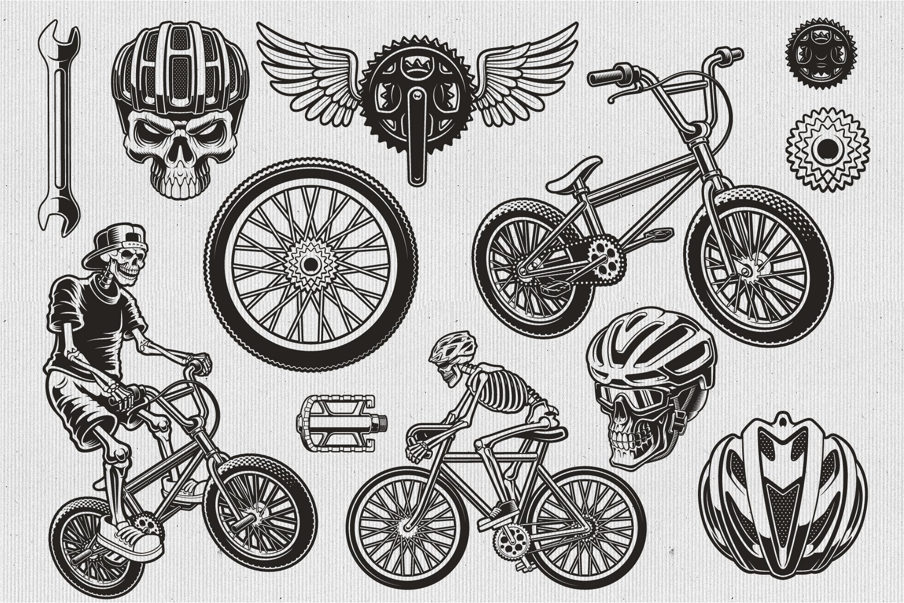 Bicycle Vectors Bundle (642532) | Illustrations | Design Bundles