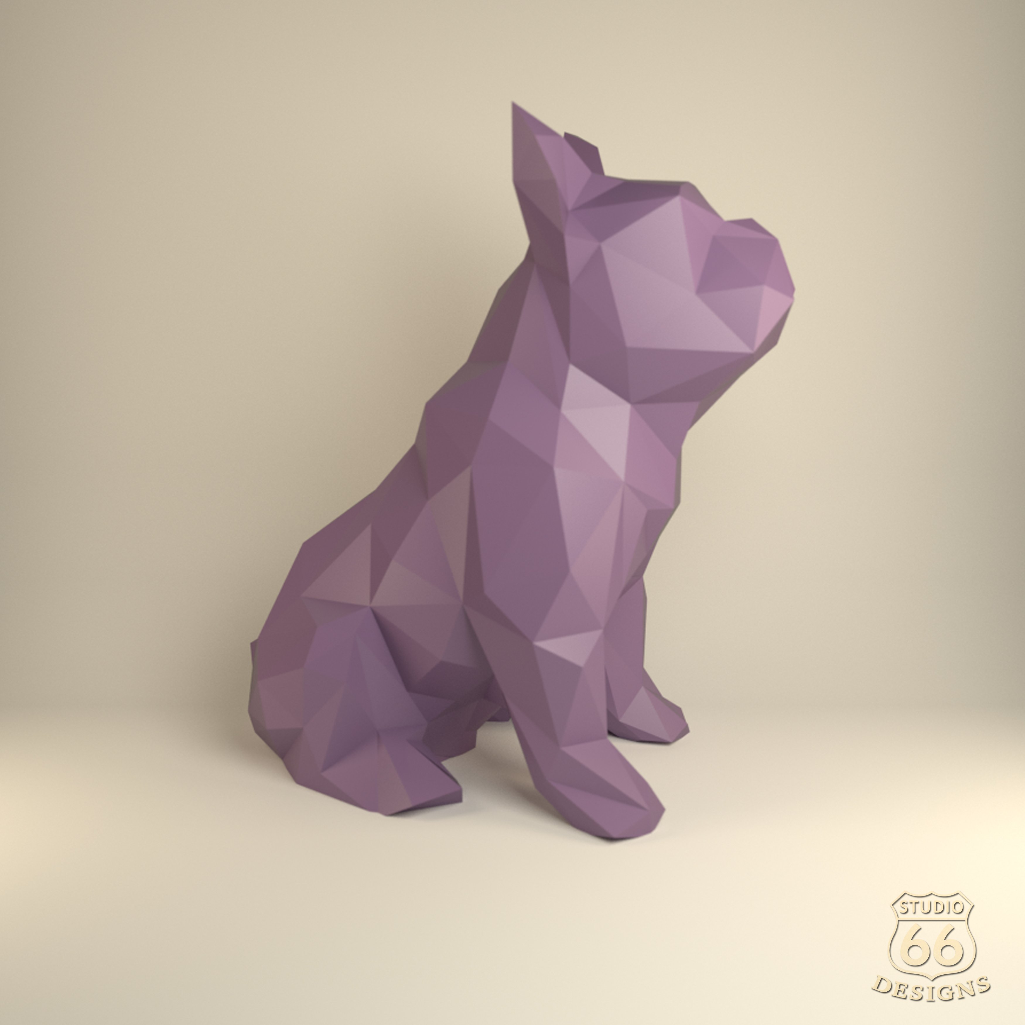 French Bulldog, Papercraft Bulldog, Paper Dog, Paper Animals, Papertoy ...