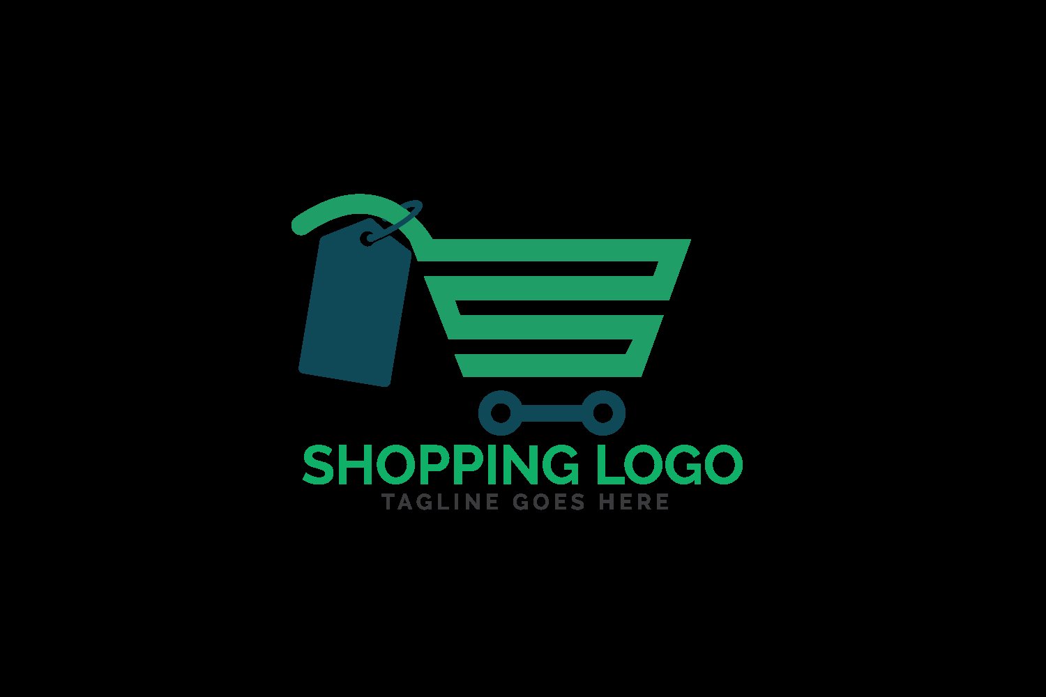 Shopping cart logo design. (244357) | Logos | Design Bundles