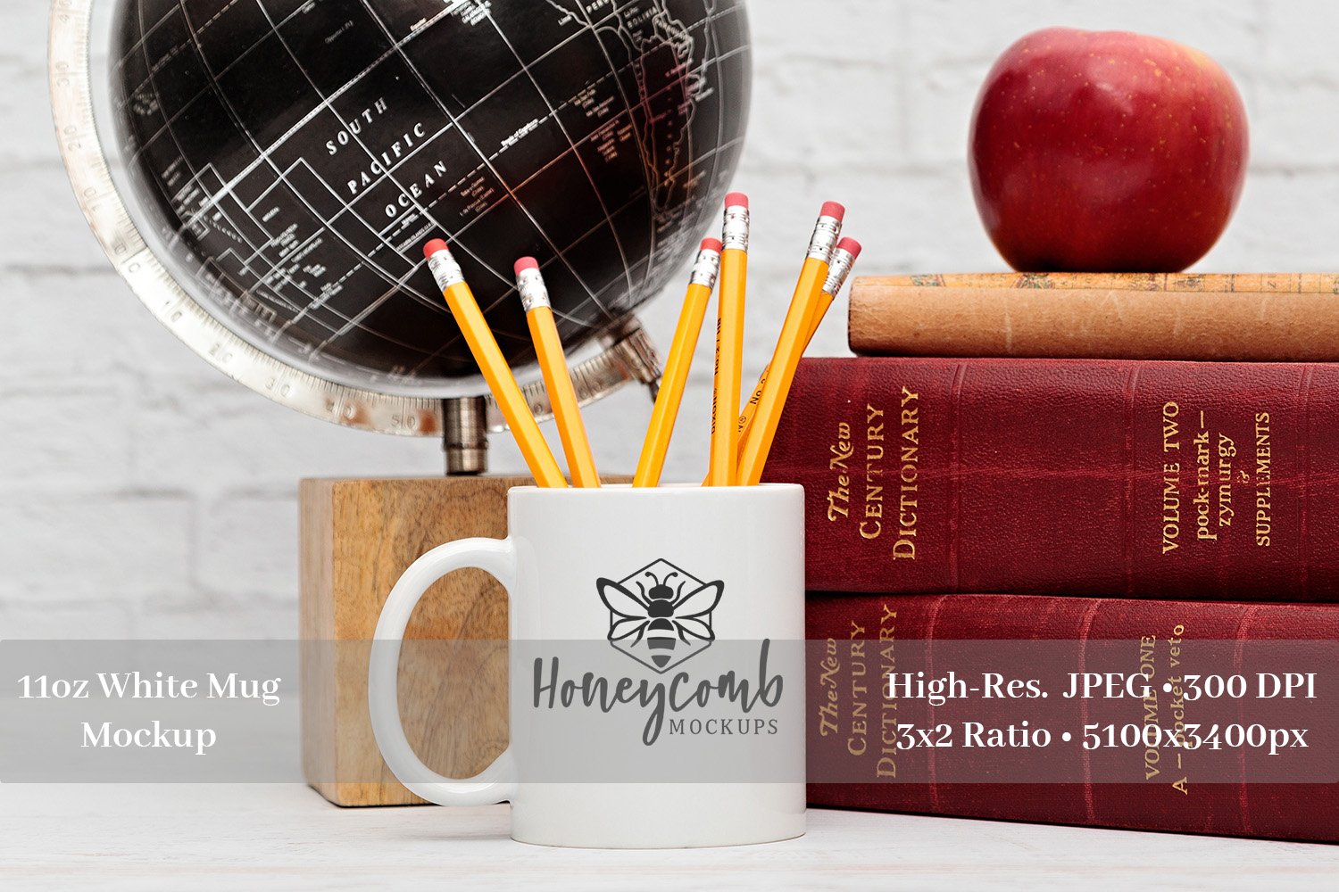 11oz White Mug Mockup, Teacher Mockup, Back to School Mockup (1746769 ...