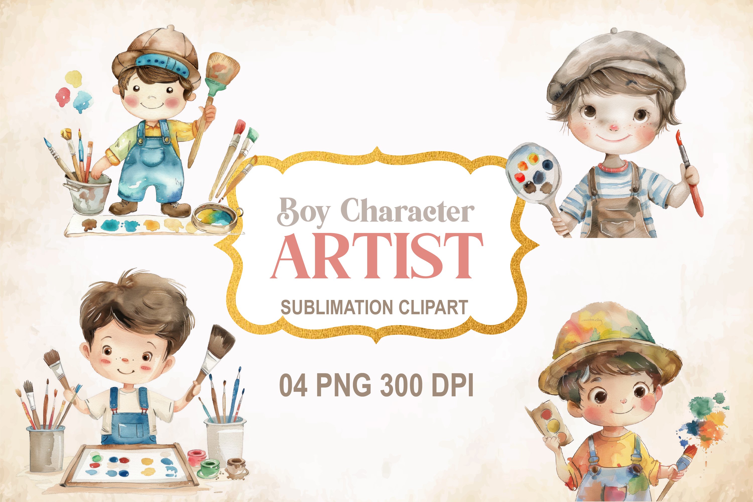 Child Artist Clip Art