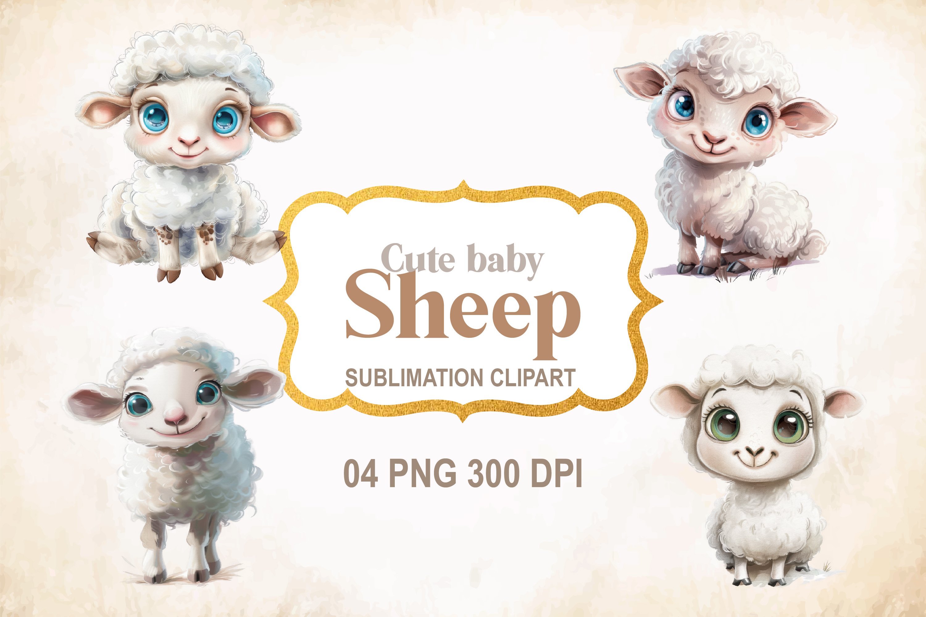 Cute Baby Sheep Clipart