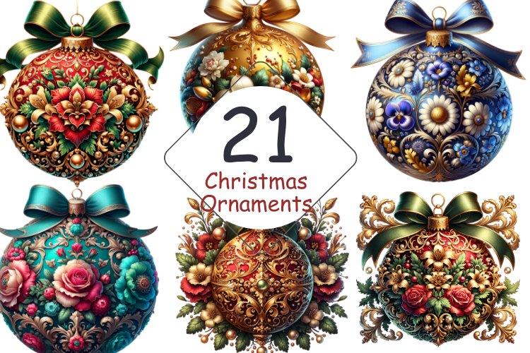 Vintage Christmas Ornaments Clip Art Vintage Christmas Clip Art Stock