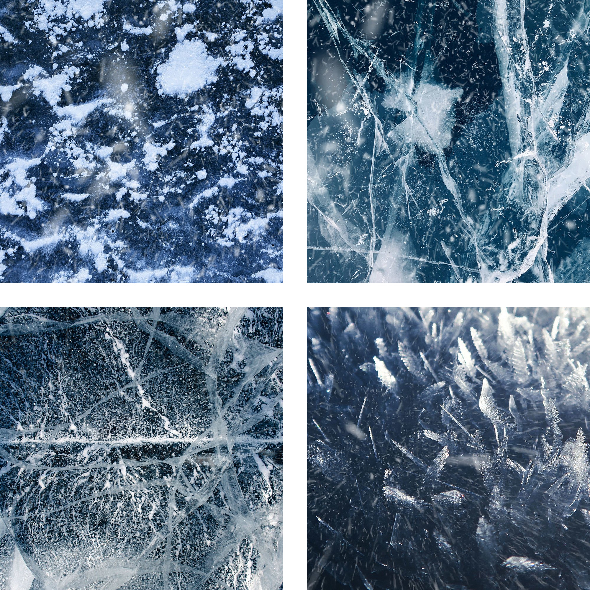 Ice Backgrounds, Frozen Textures (301282) | Backgrounds | Design Bundles