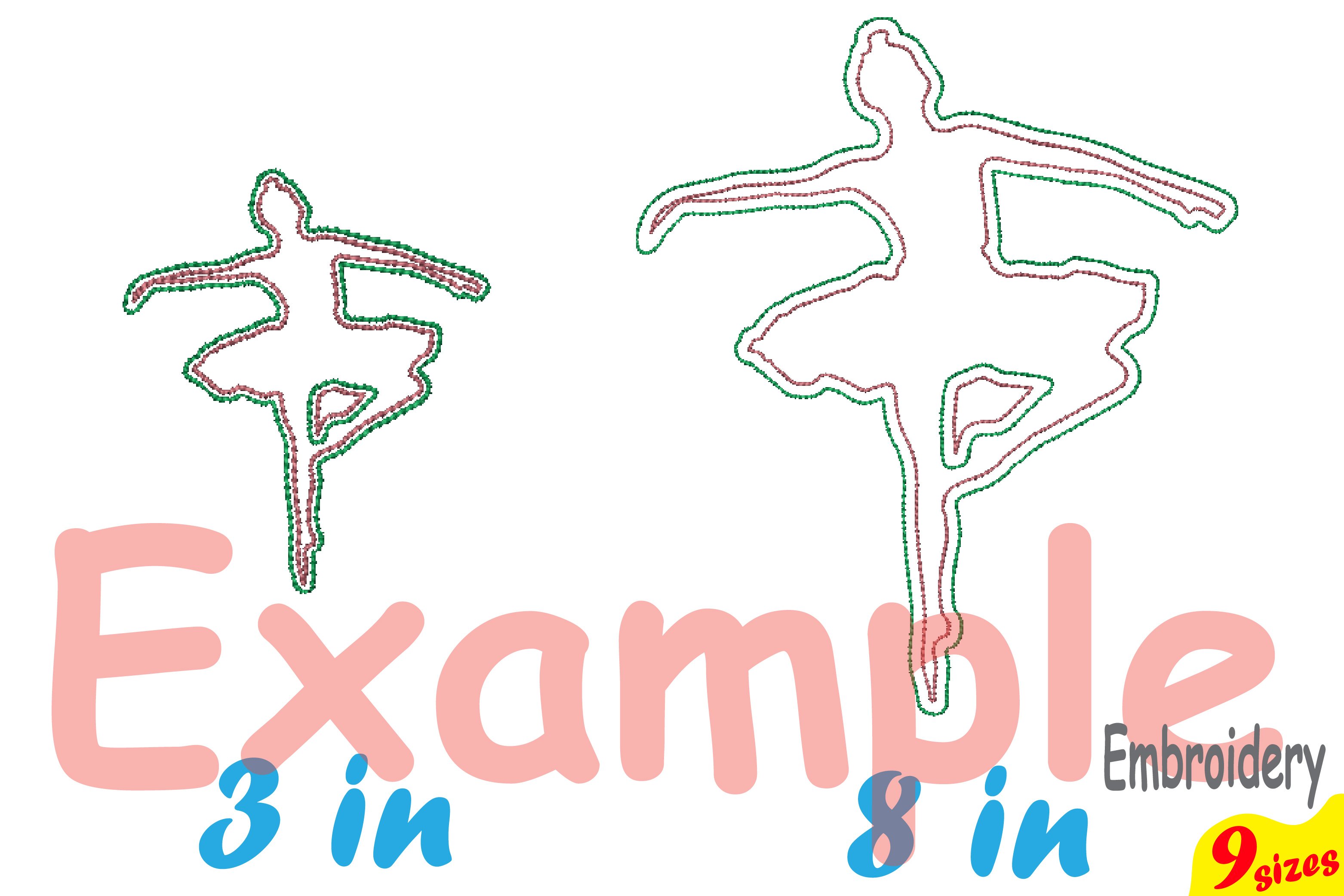 Ballet Ballerina Embroidery Design Instant Download Commercial Use ...