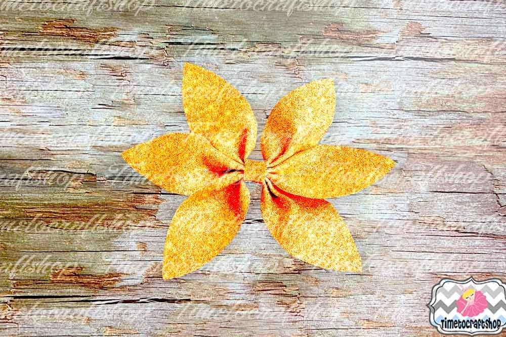 Sunflower Hair Bow Template, Bow Cut File (832024) | Cut Files | Design ...