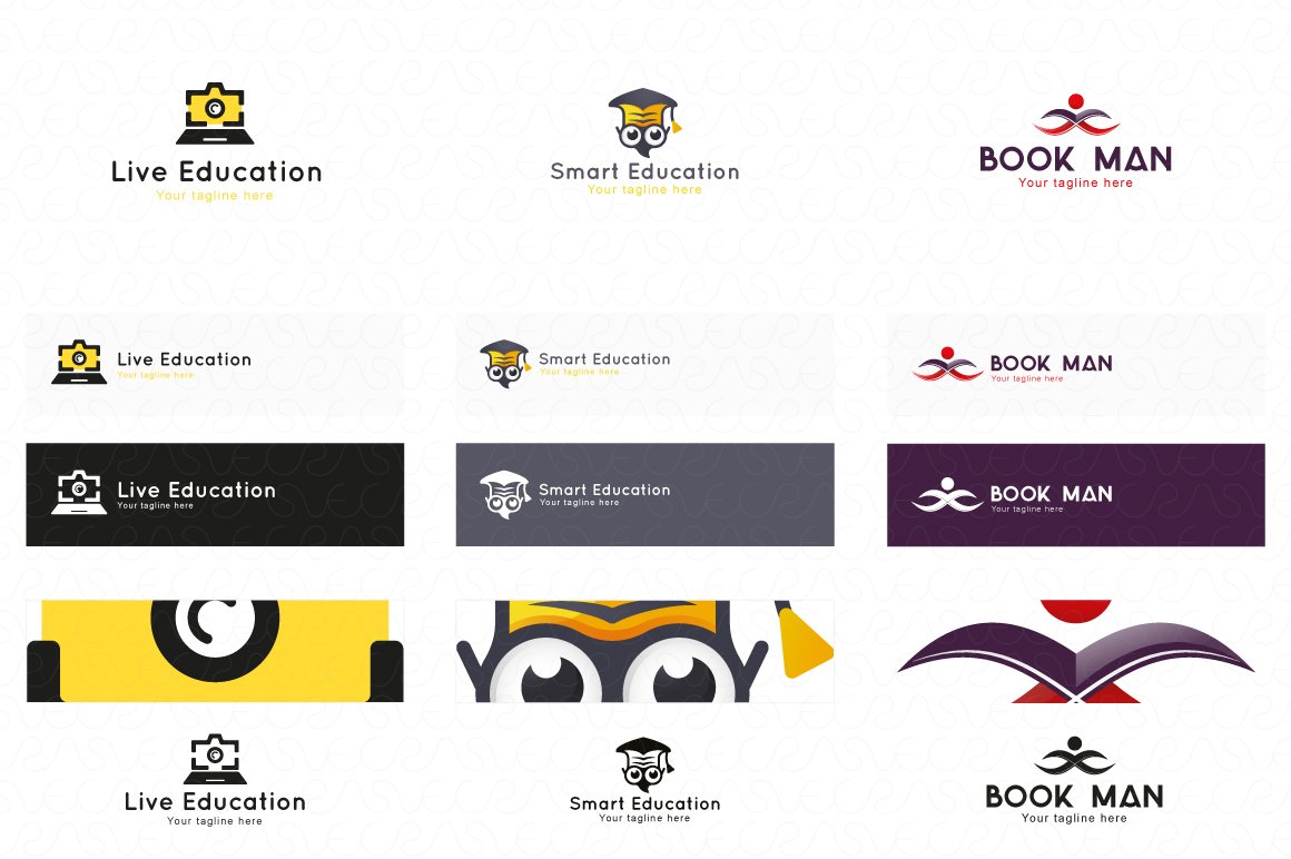 Education E-Learning & School Logo Pack of 10 Awesome Design (173724 ...