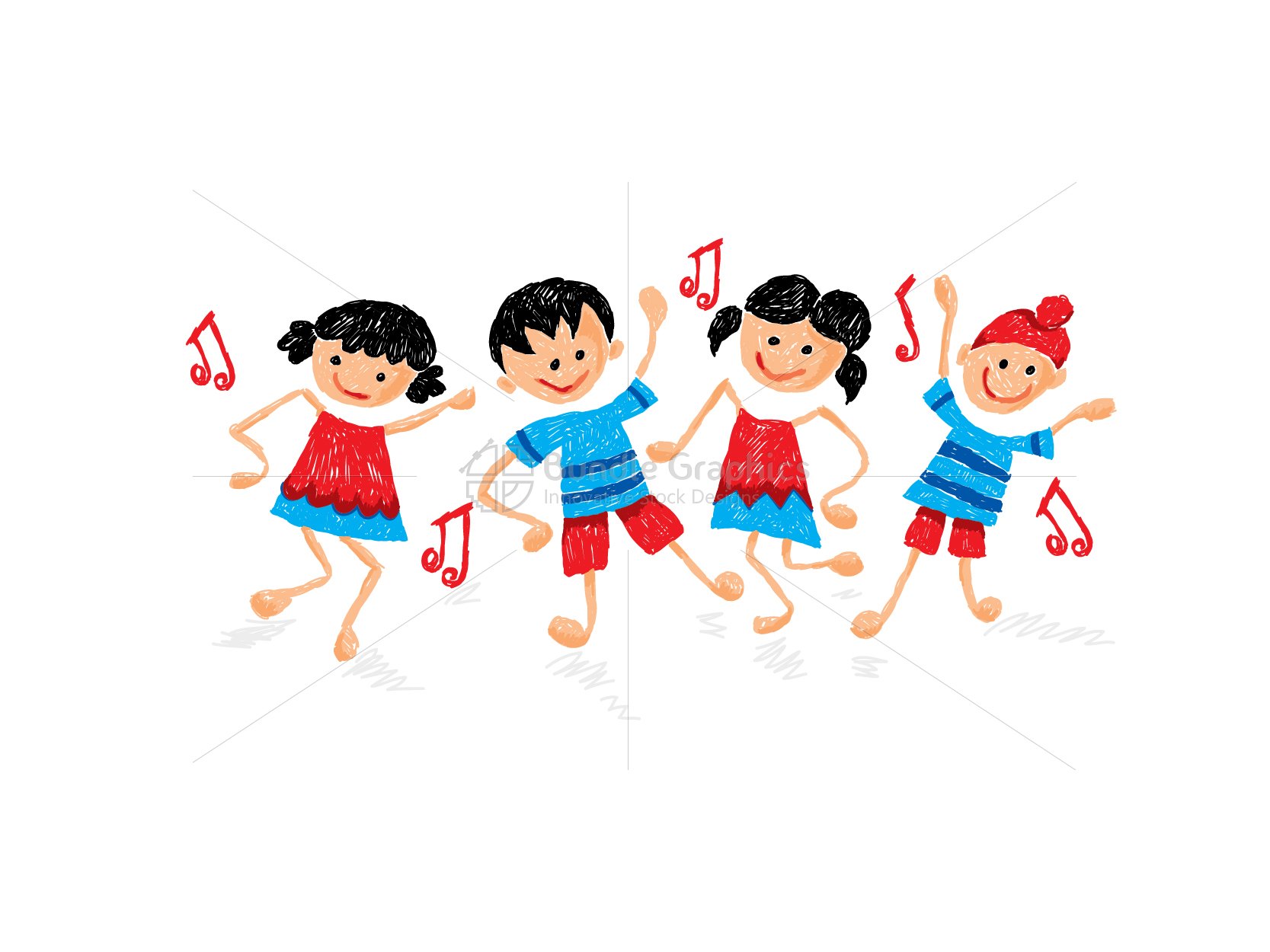 Kid Dance Activity Class Graphical Illustration (20077) | Illustrations ...