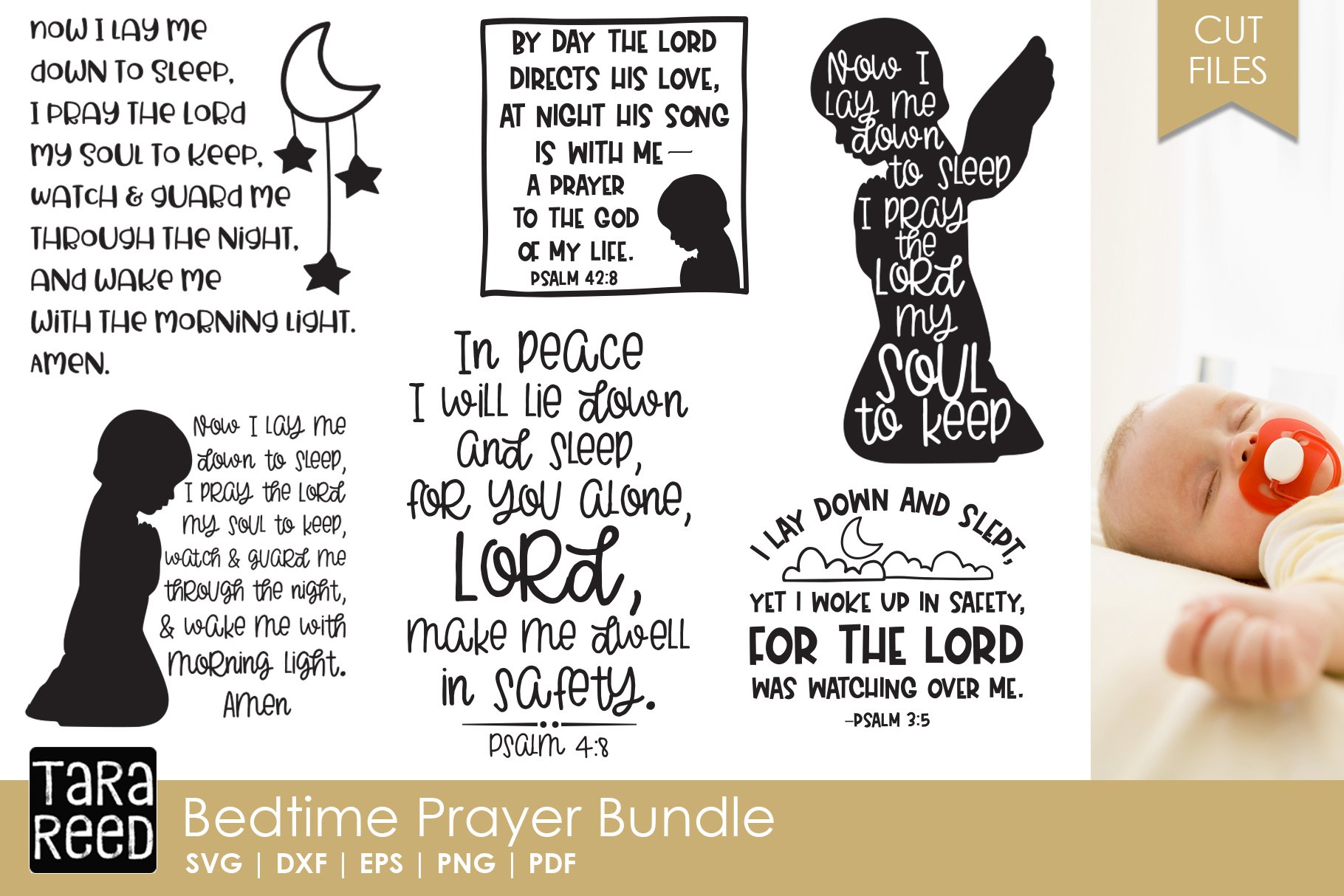 Bedtime Prayer Bundle (135742) | Cut Files | Design Bundles