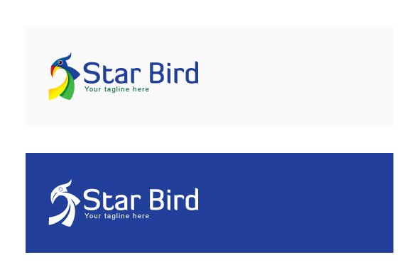 Star Bird - Creative Bird Stock Logo Template (25399) | Logos | Design ...