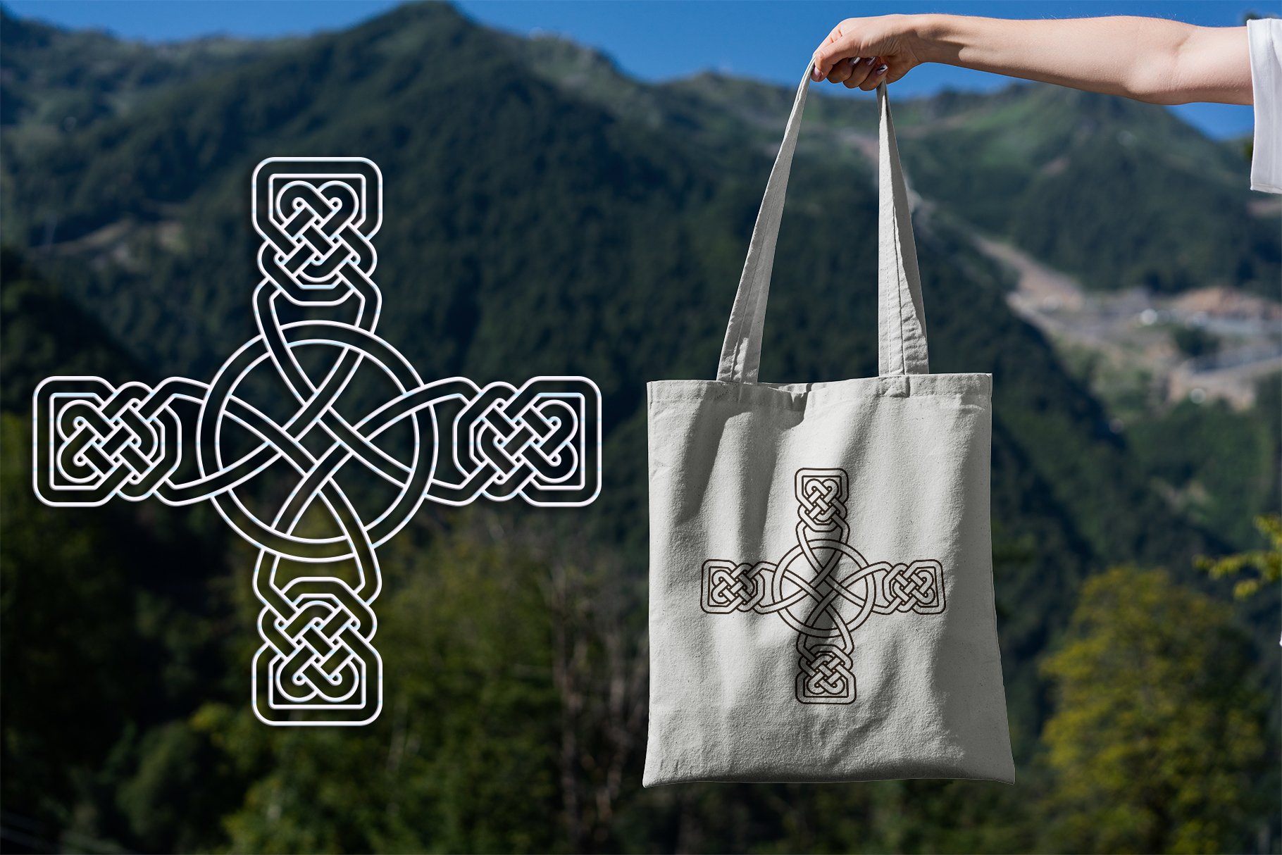 SVG Celtic cross for laser cutting, Cricut (626731) | Cut Files ...