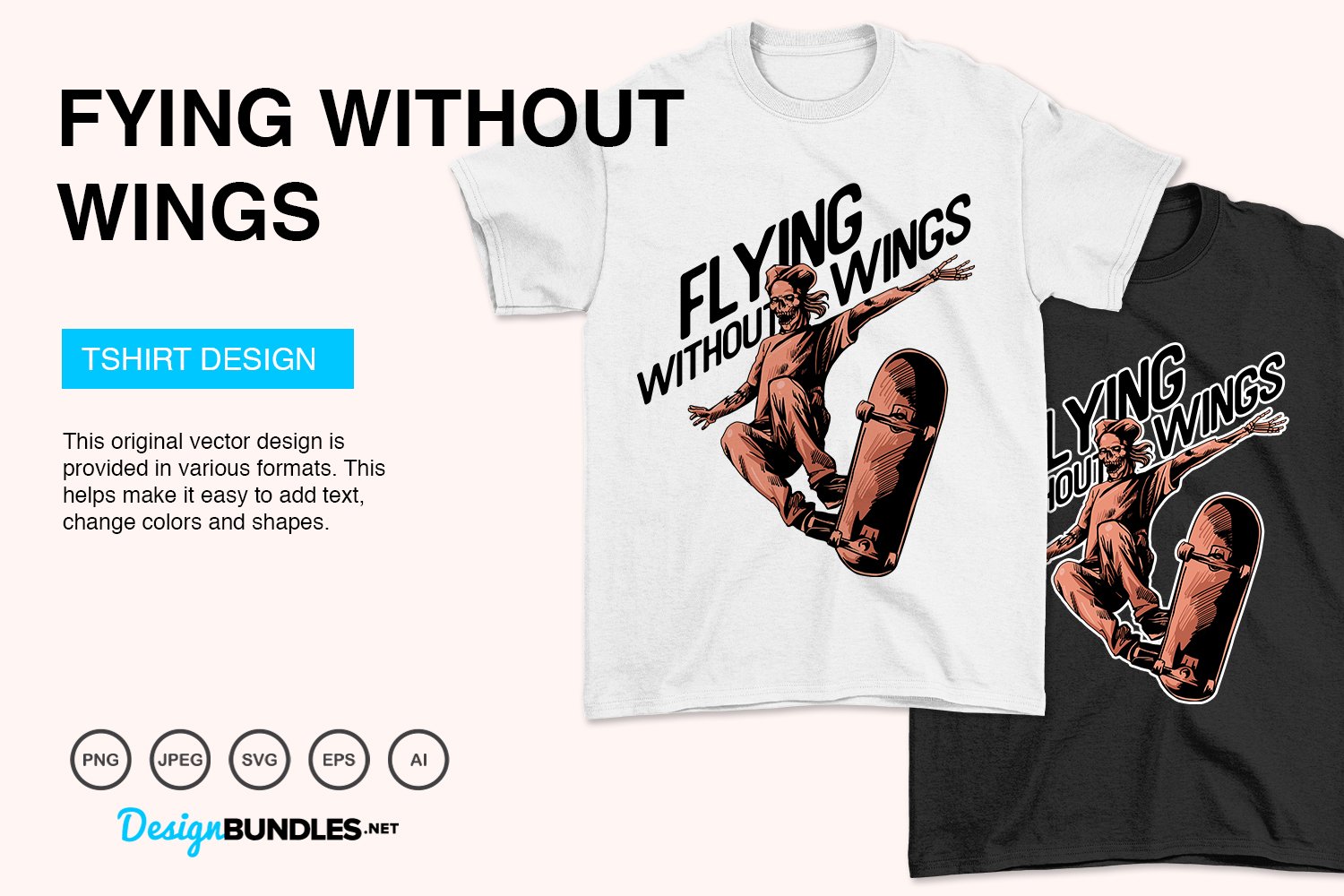Flying Without Wings Vector Illustration