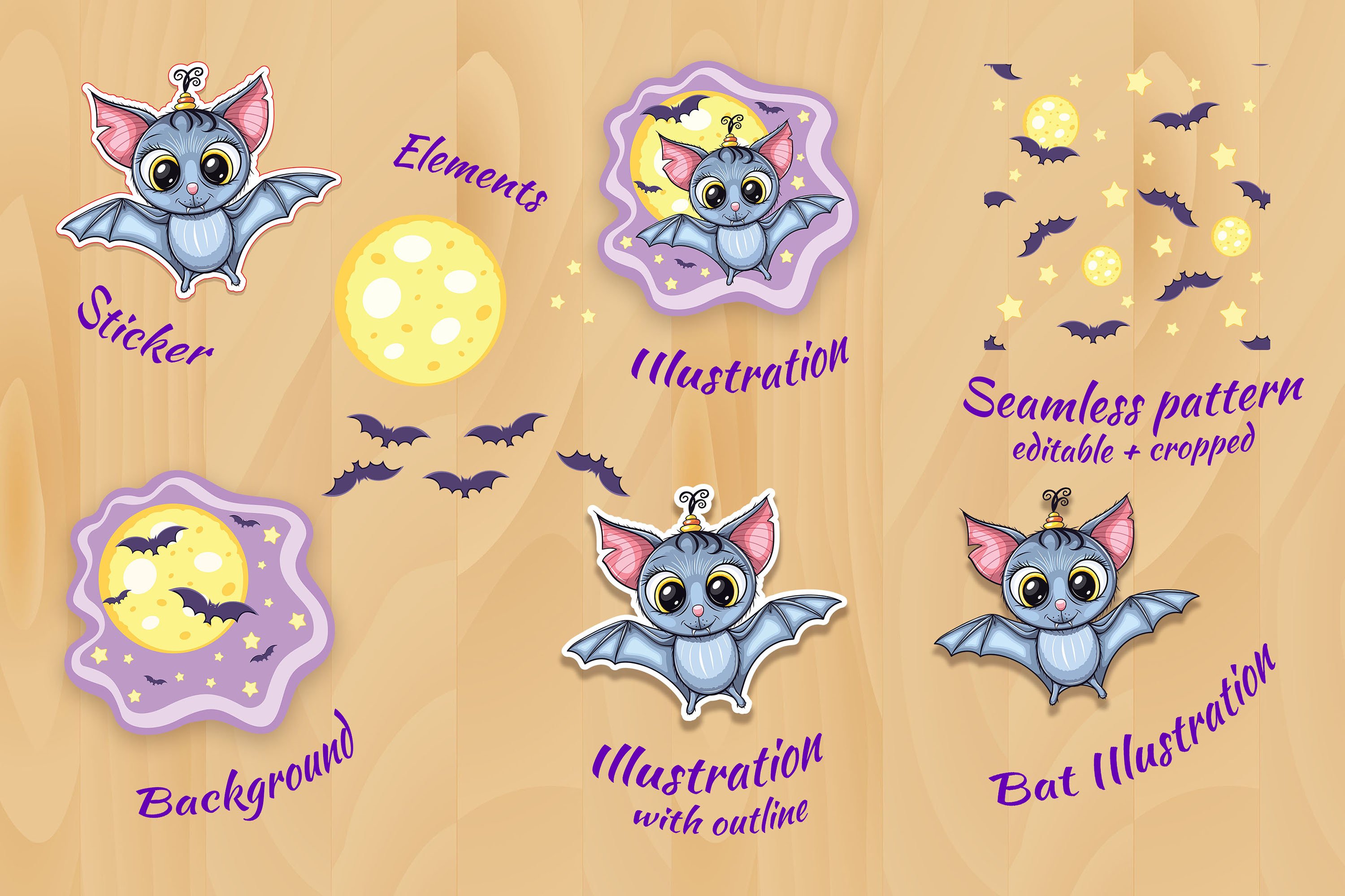 Halloween Sublimation | Cute Bat Baby print SVG PNG