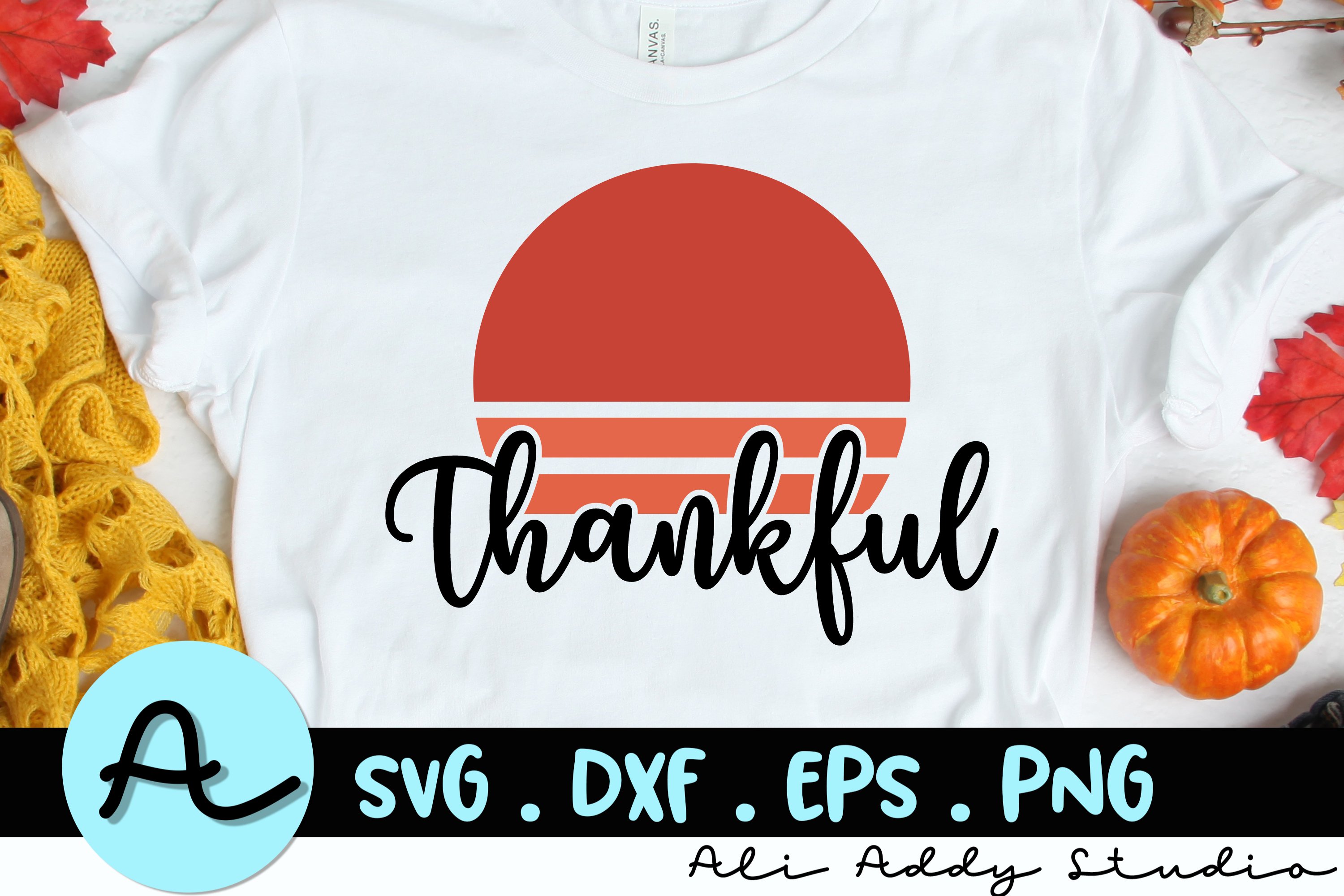 Thankful Sunset Thanksgiving SVG (2237557) | SVGs | Design Bundles