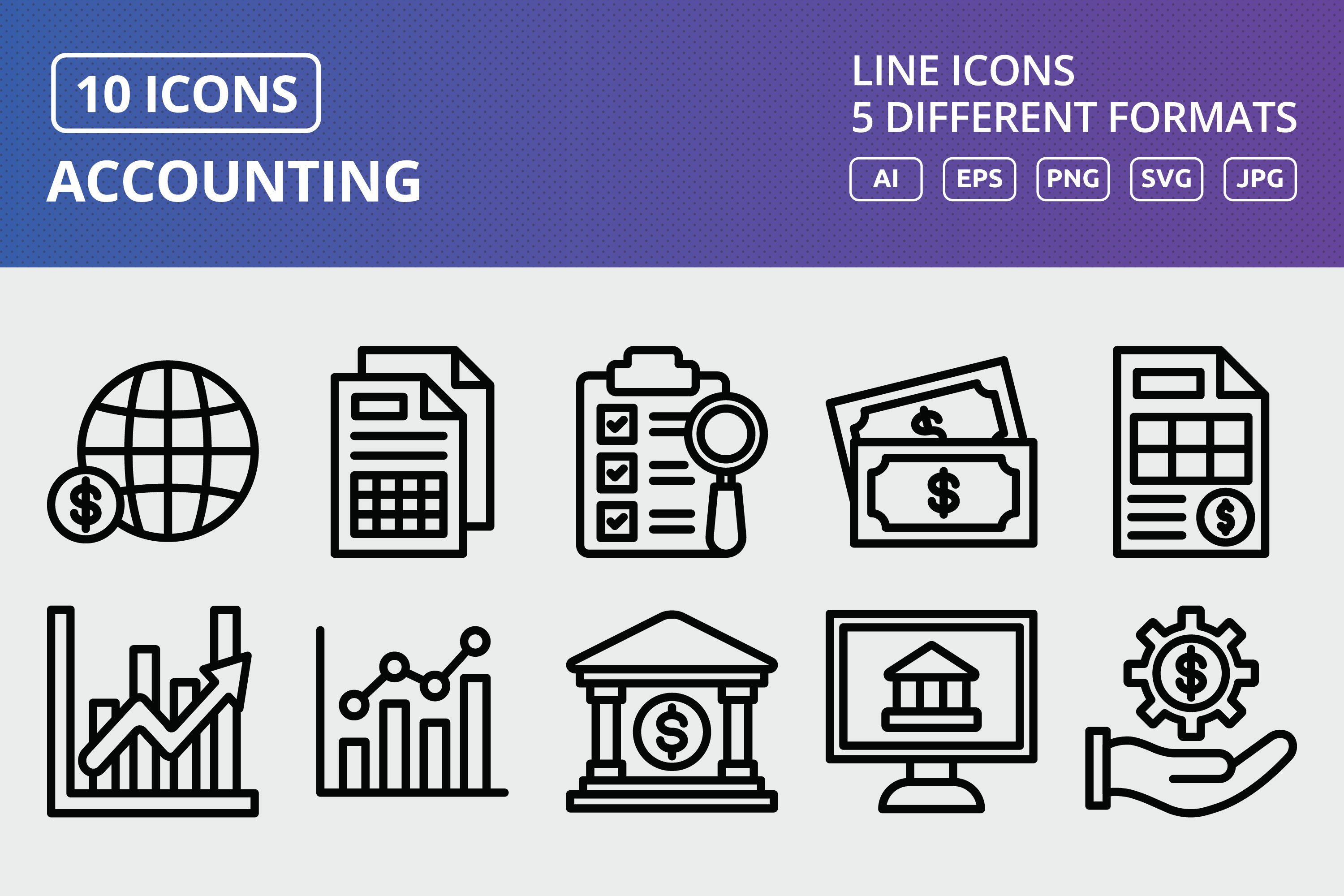 Accounting Finance Icons