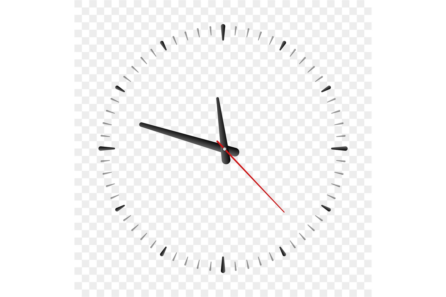 Clock face. Vector cartoon simple watch. Realistic watch moc (1822171 ...