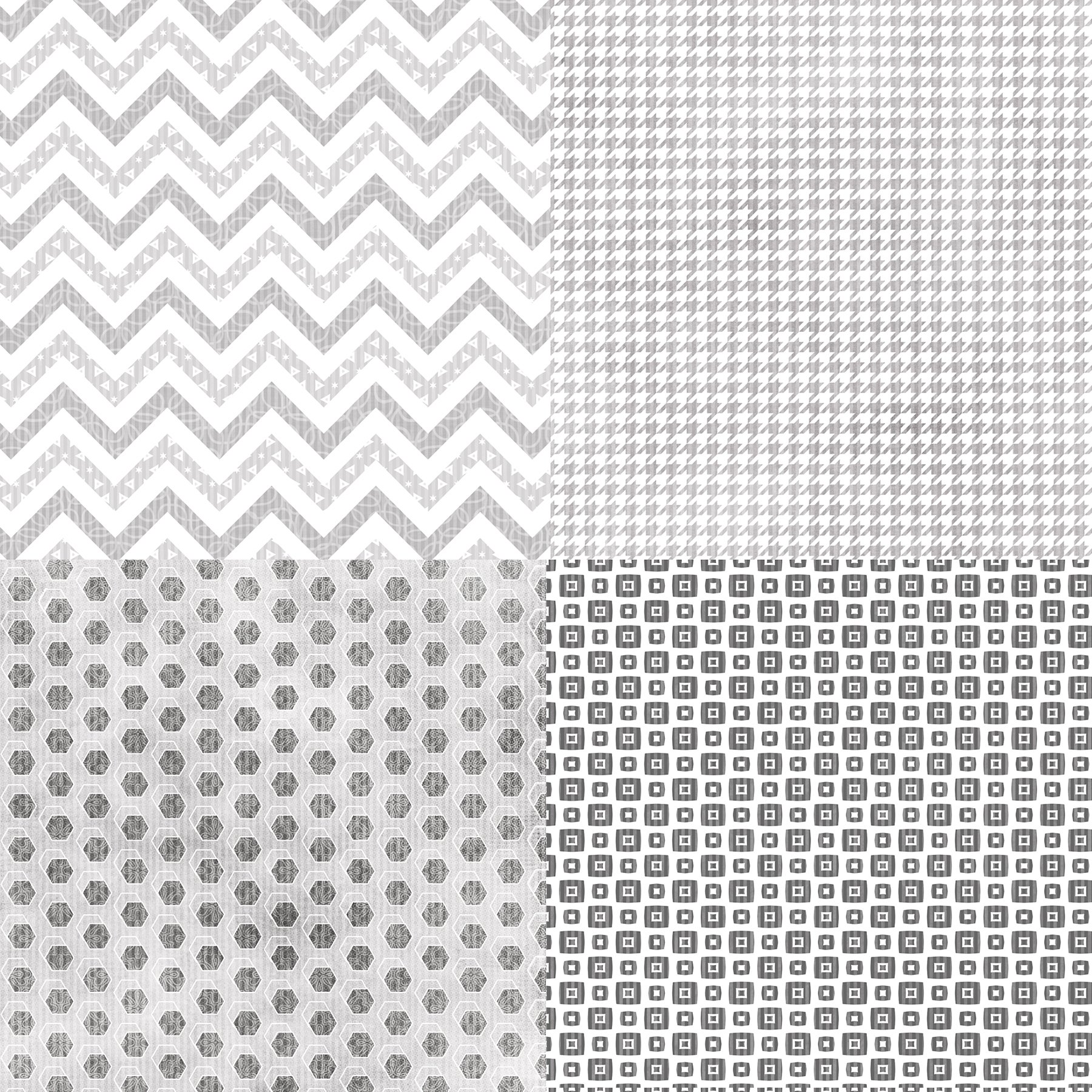 Wild About Grey Digital Paper Pack Collection (102667) | Backgrounds ...