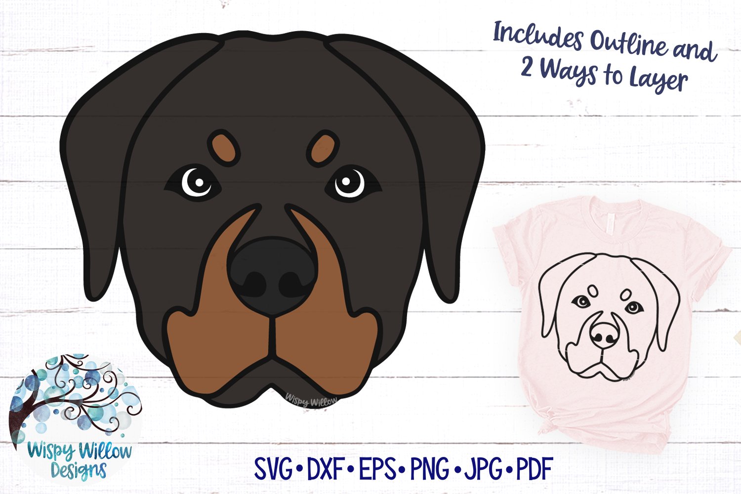 Rottweiler Dog SVG | Rottweiler Face SVG Cut File (662111) | SVGs ...