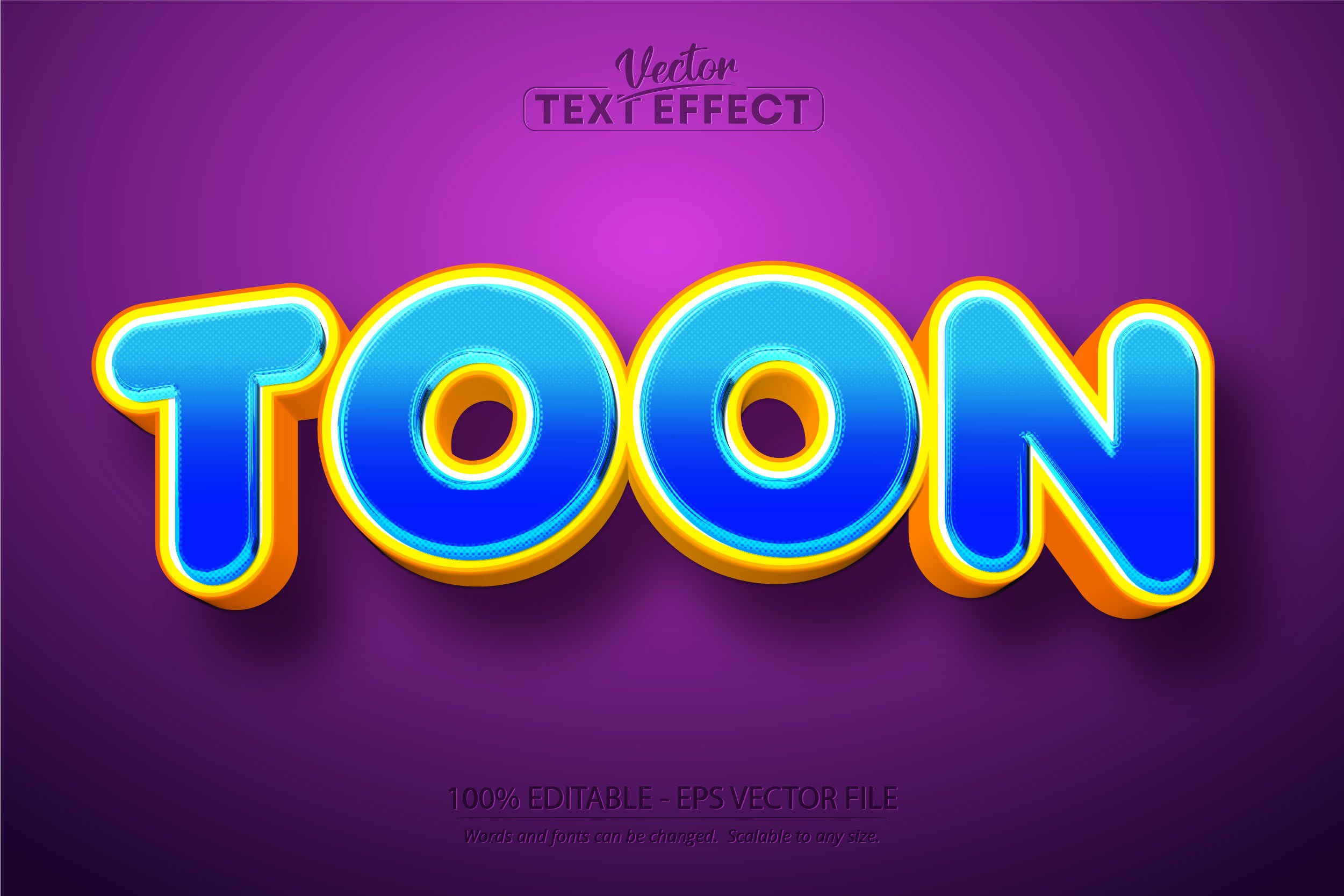 Cartoon text effect, editable toon text and comic text style (1753049 ...