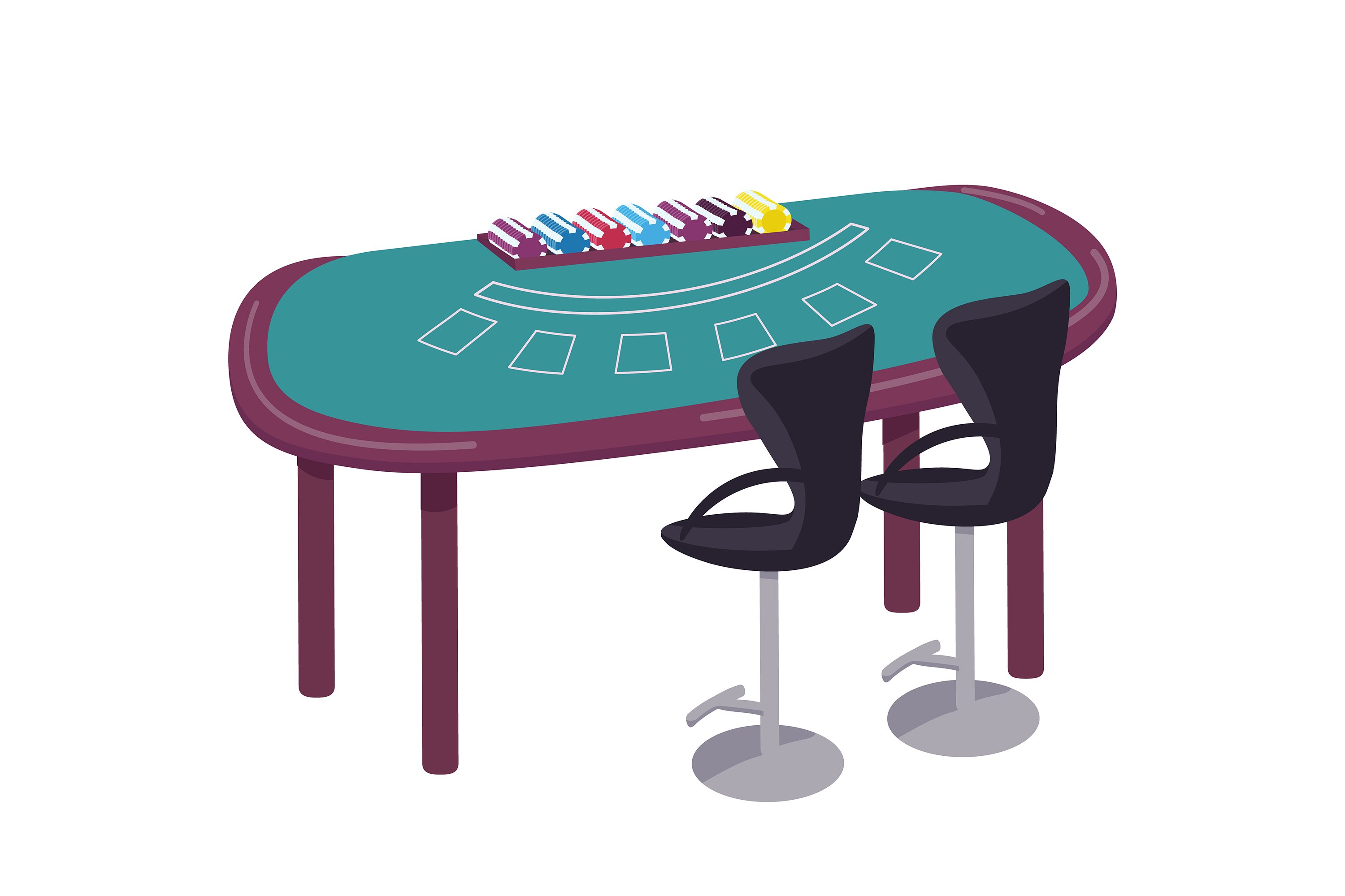Casino cartoon vector illustration (848261) | Illustrations | Design ...