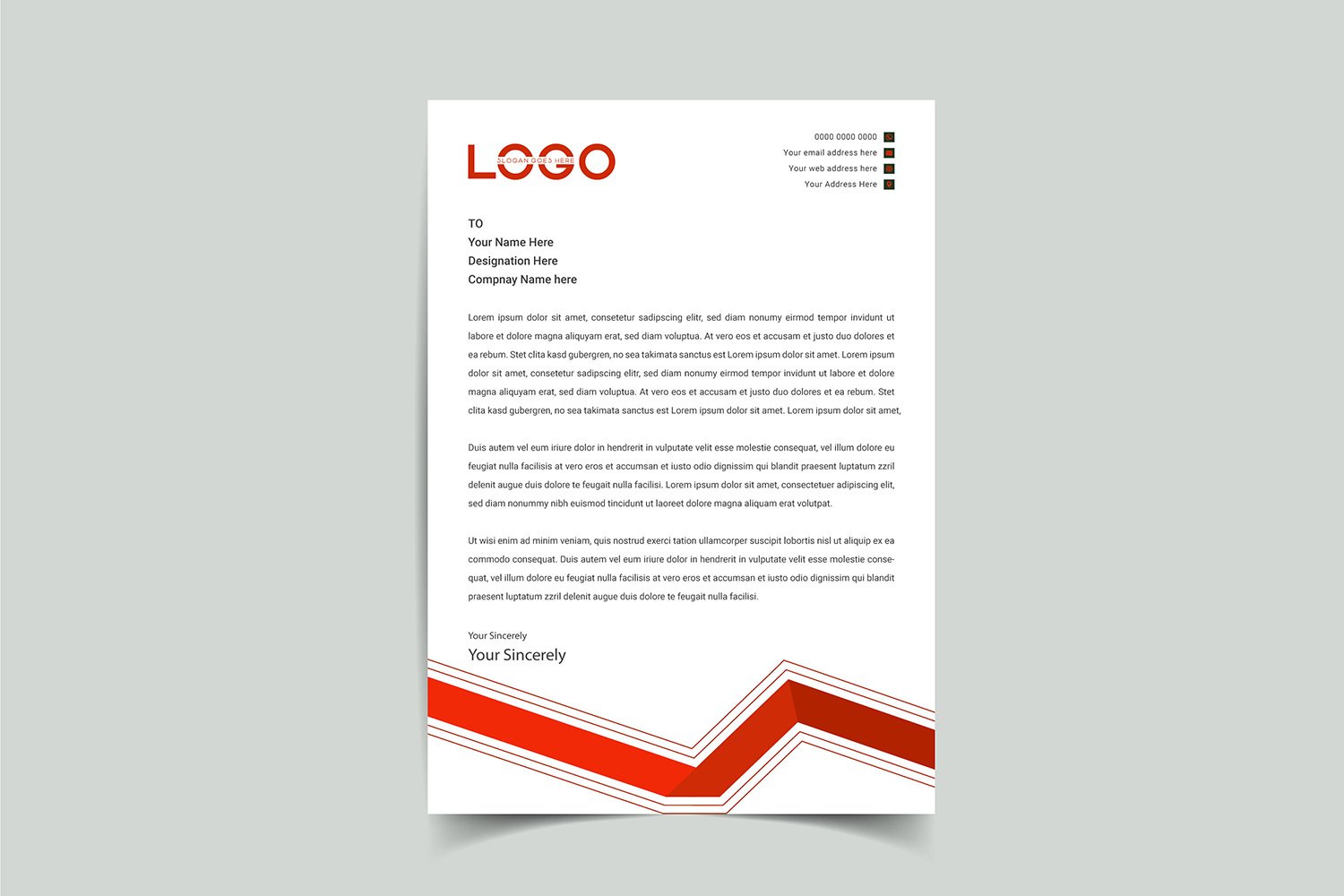 Letterhead Design Template (712078) | Customizable Templates | Design ...