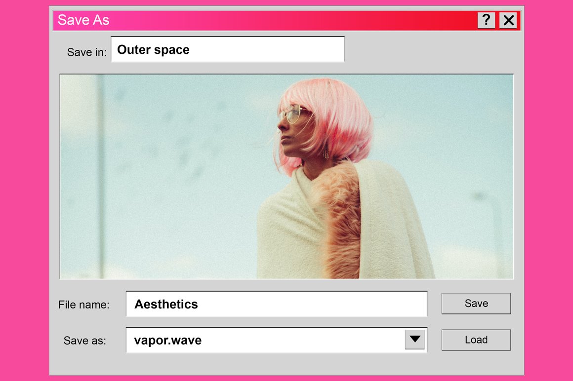 Vaporwave Photo Template