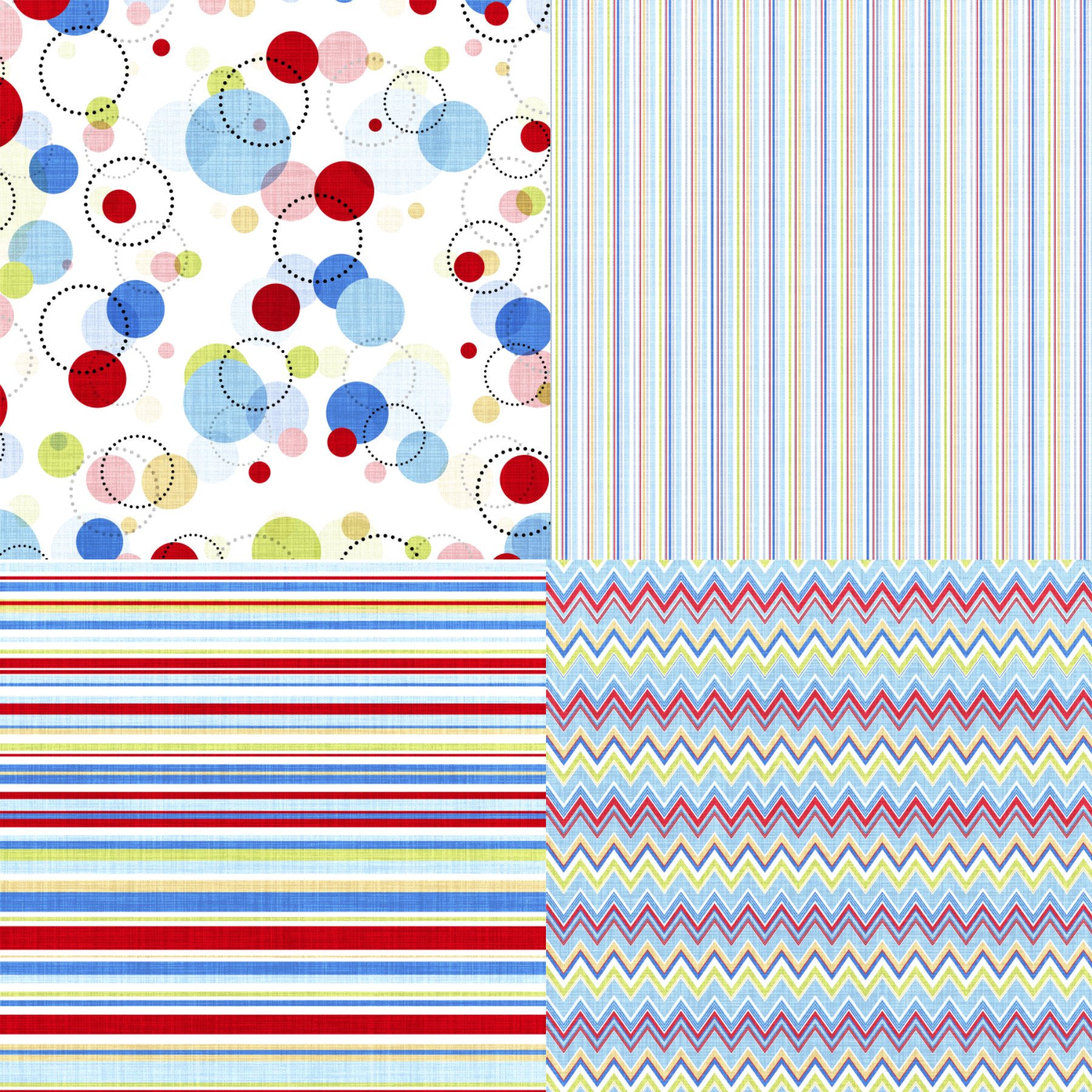 18 Patterned In Linen Paper-Red, Bule,Yellow & Green Papers (101269 ...