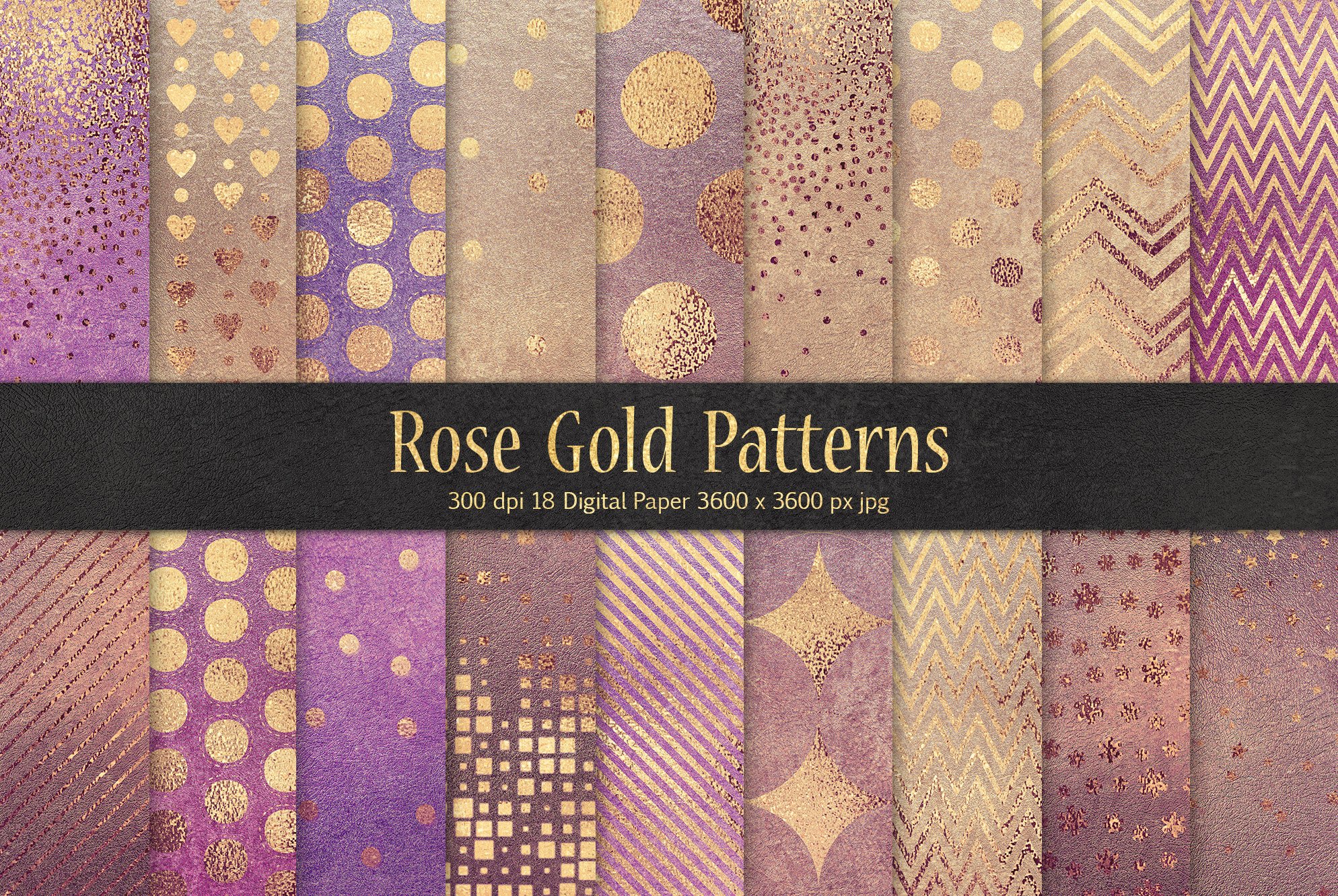 Rose Gold Pattern & Textures