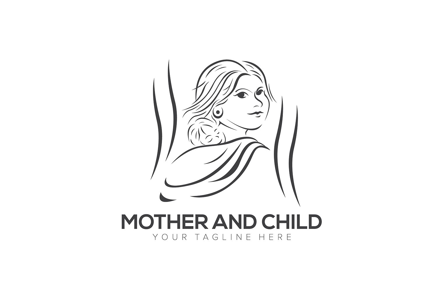 Mother And Child Logo Designer