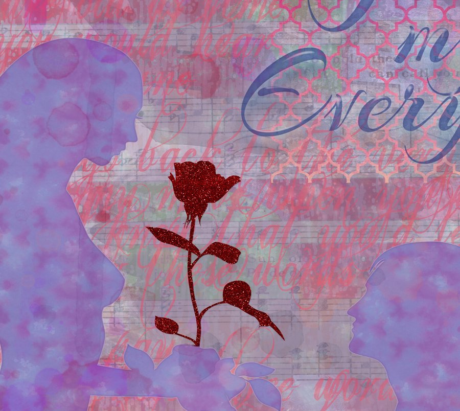 Love - Digital mixed media (76176) | Illustrations | Design Bundles