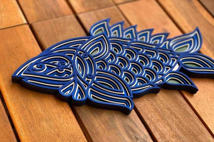 Fish (726739) | Laser Engraving | Design Bundles
