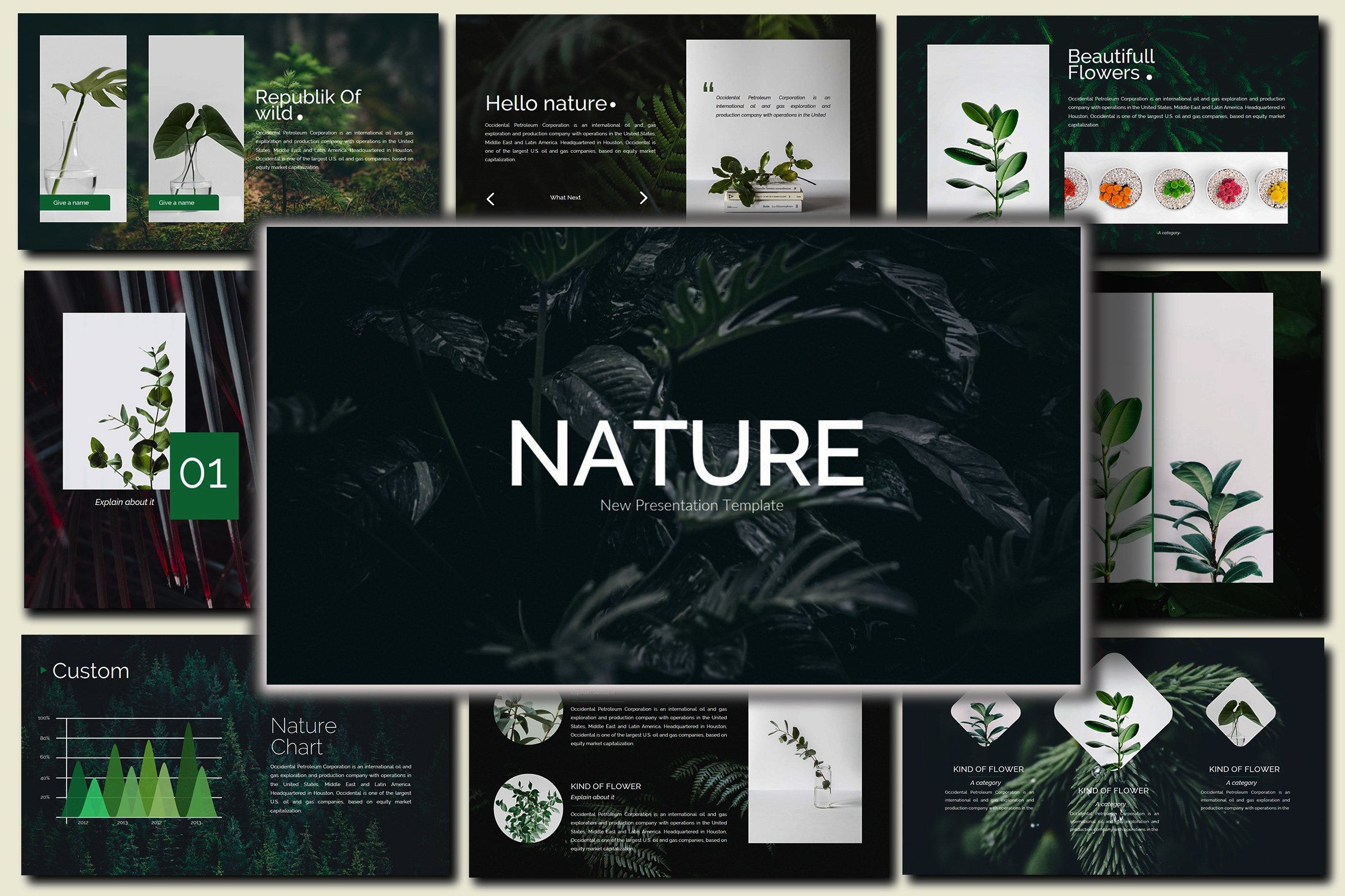 Nature Keynote Template (320533) | Presentation Templates | Design Bundles