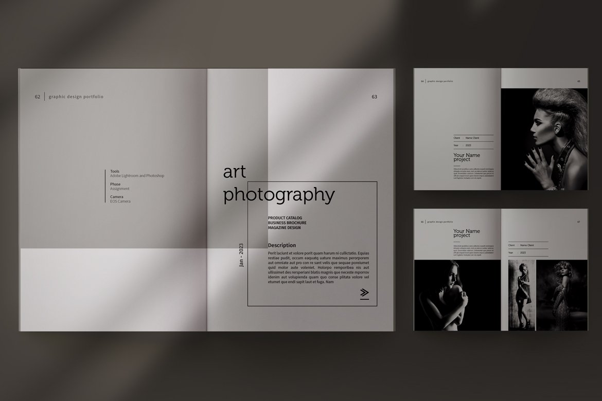 Portfolio Book Design Layout