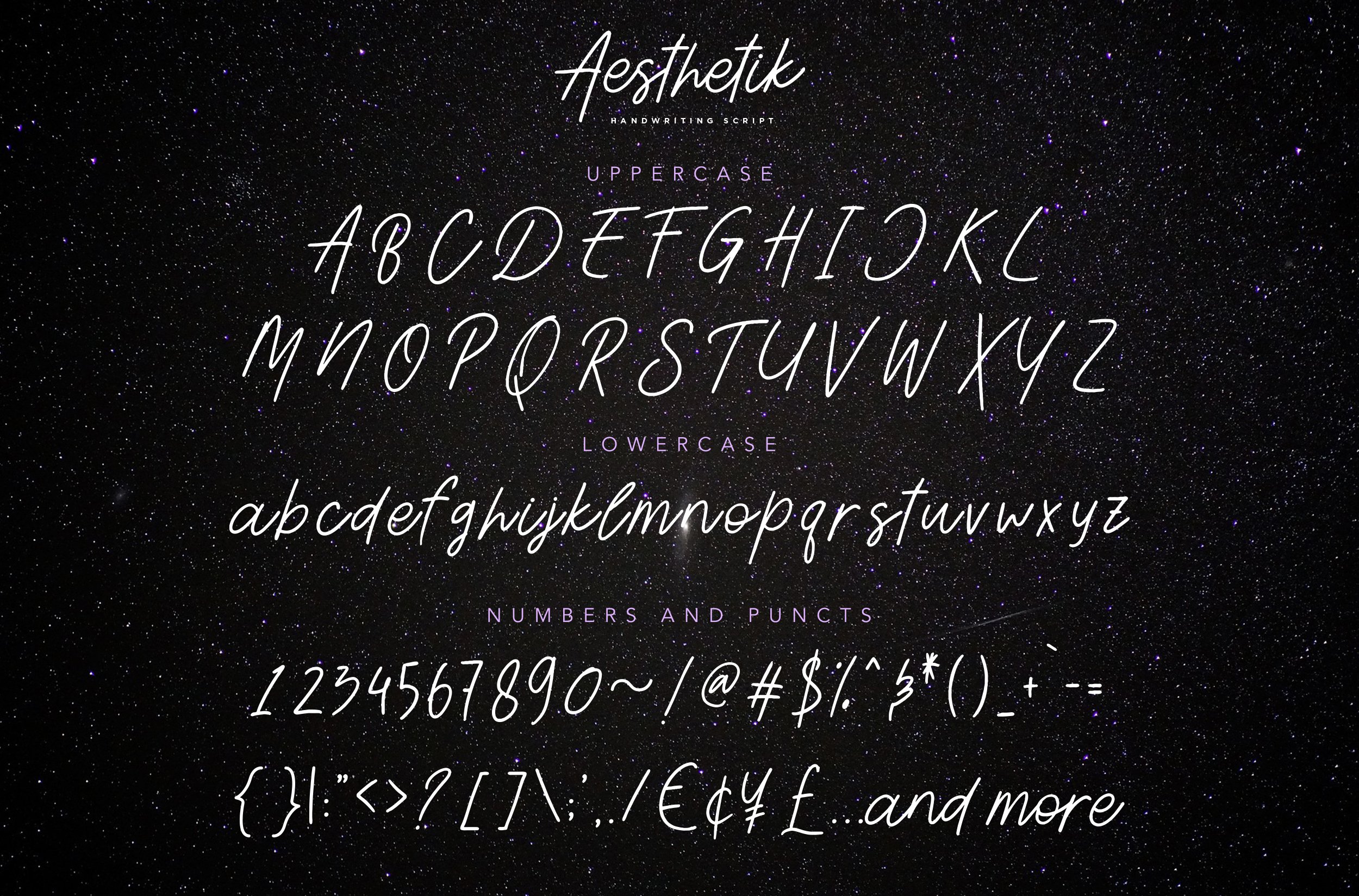 Aesthetik | Handwriting Font (36238) | Script | Font Bundles