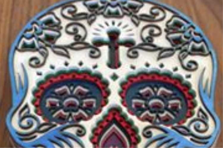 Sugar Skull (724345) | Laser Engraving | Design Bundles