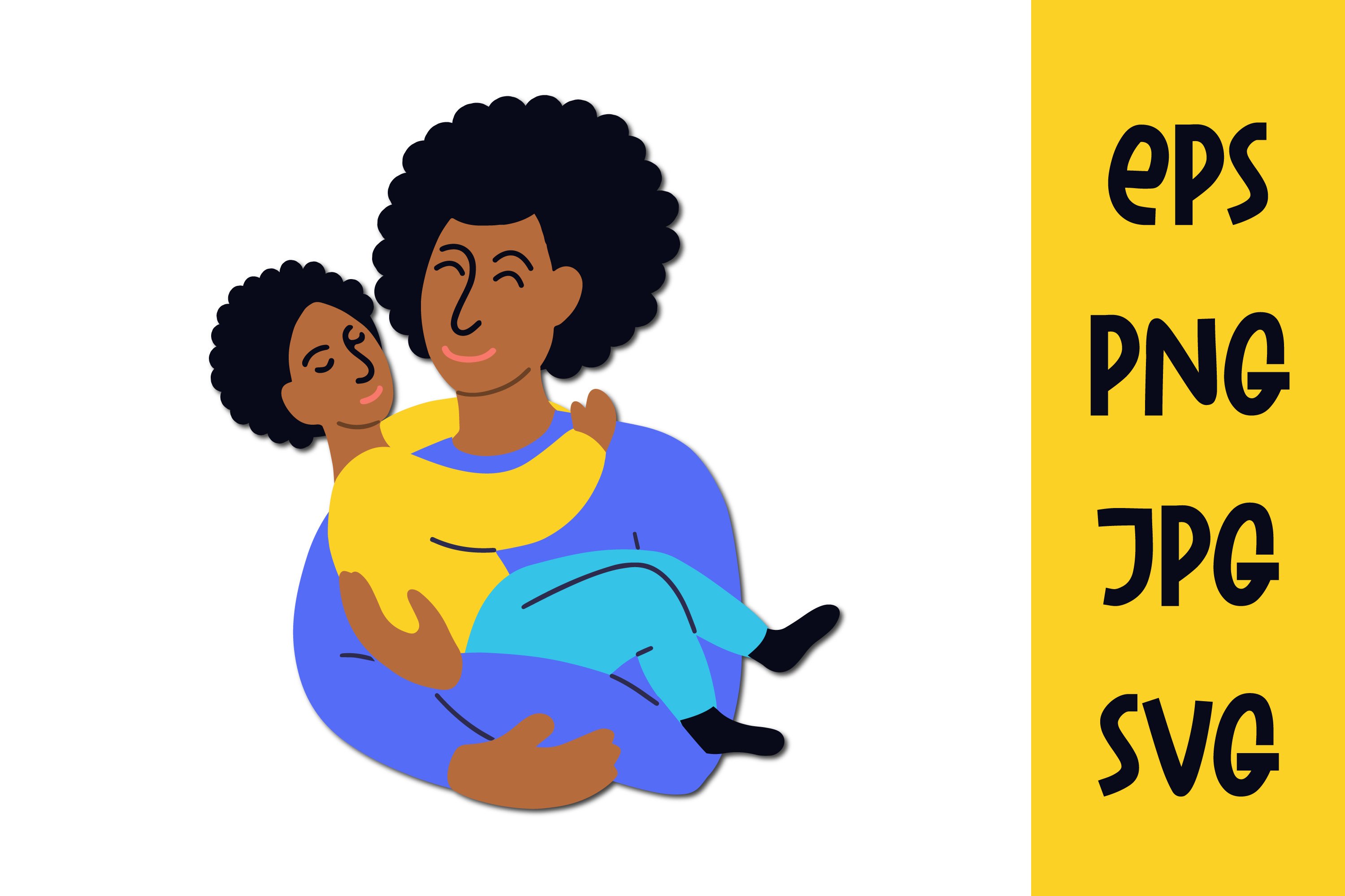 An African-American father holds his son. Father's Day (1362376 ...