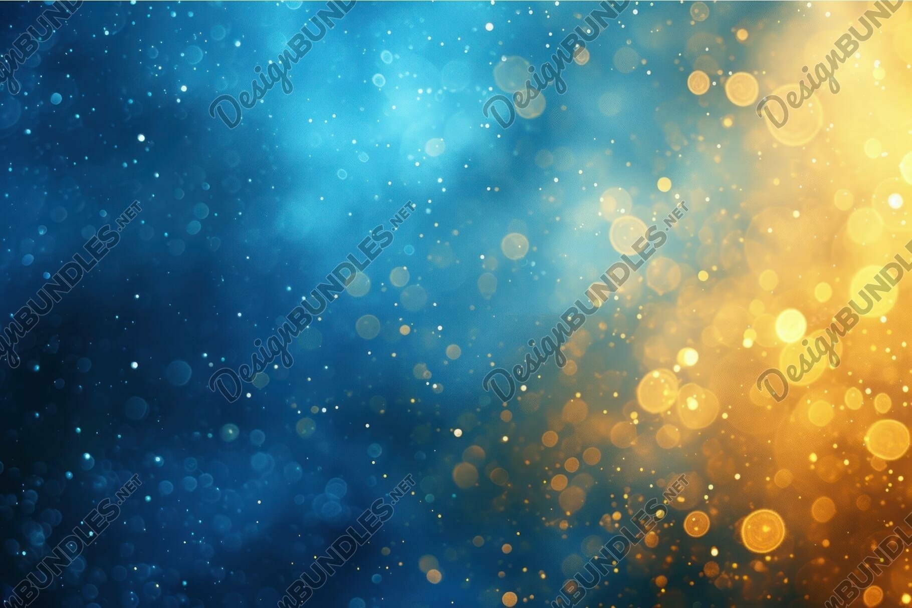 Gold And Blue Background Design