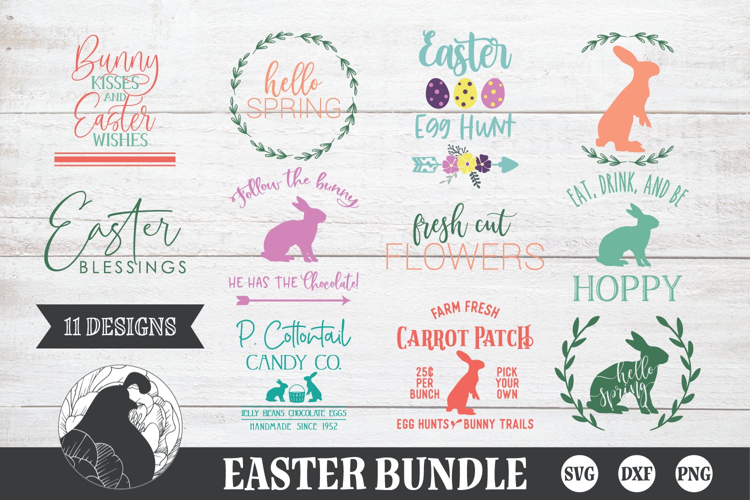 Easter SVG Bundle, Easter Sign Bundle (1177035) | Cut Files | Design ...