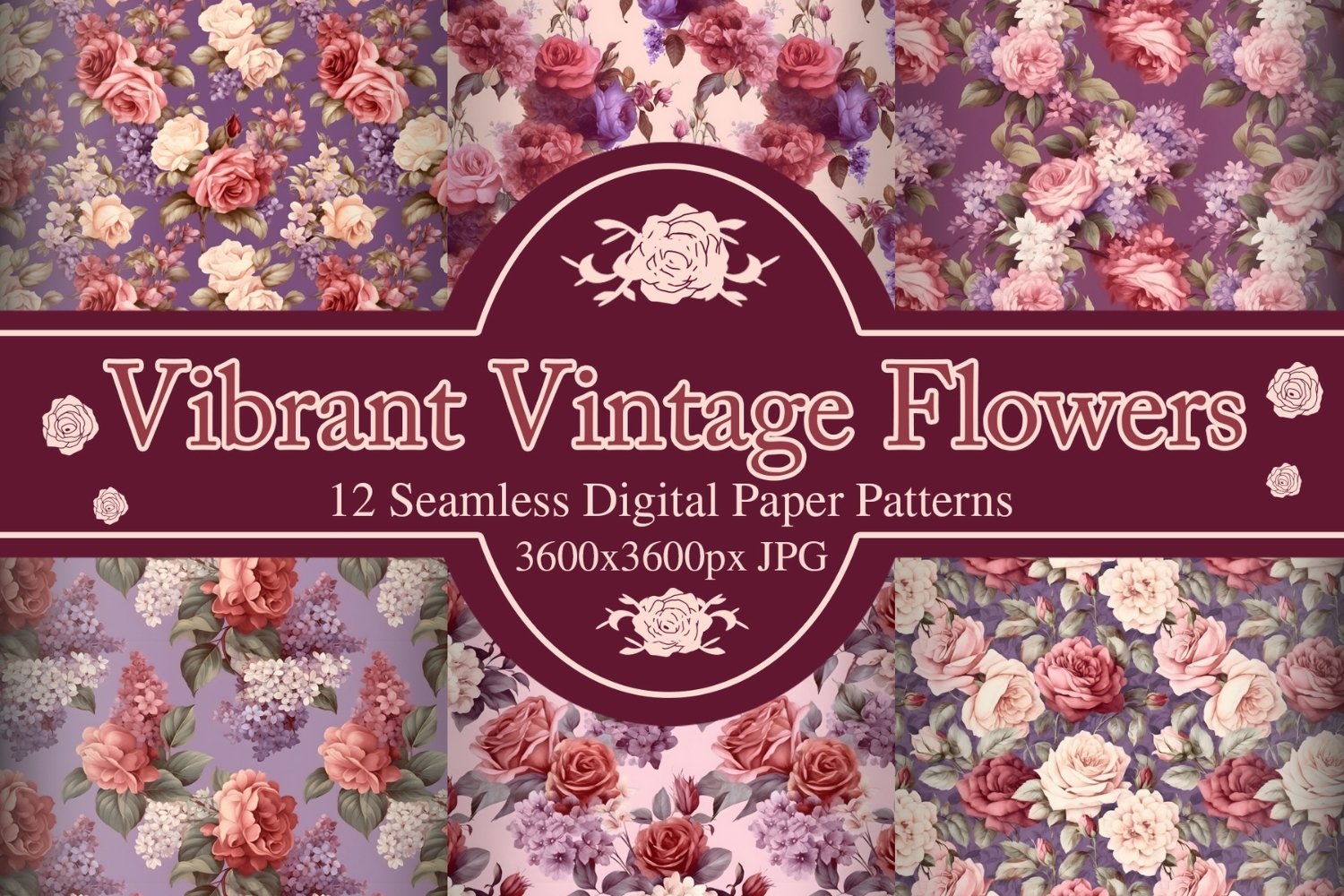 Vintage Floral Designs Patterns