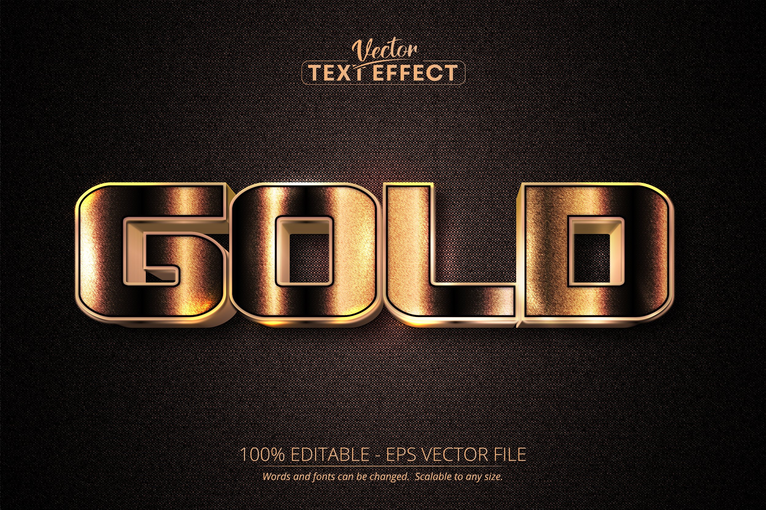 Gold text effect, editable shiny golden color text style (2121796 ...