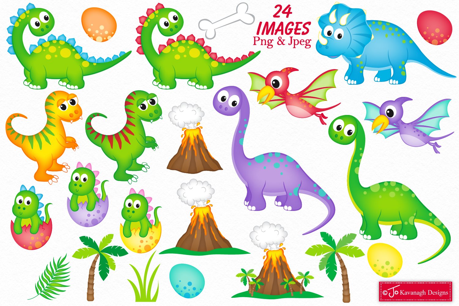 Dinosaur clipart, Dinosaurs graphics & Illustrations, T-rex (74845 ...