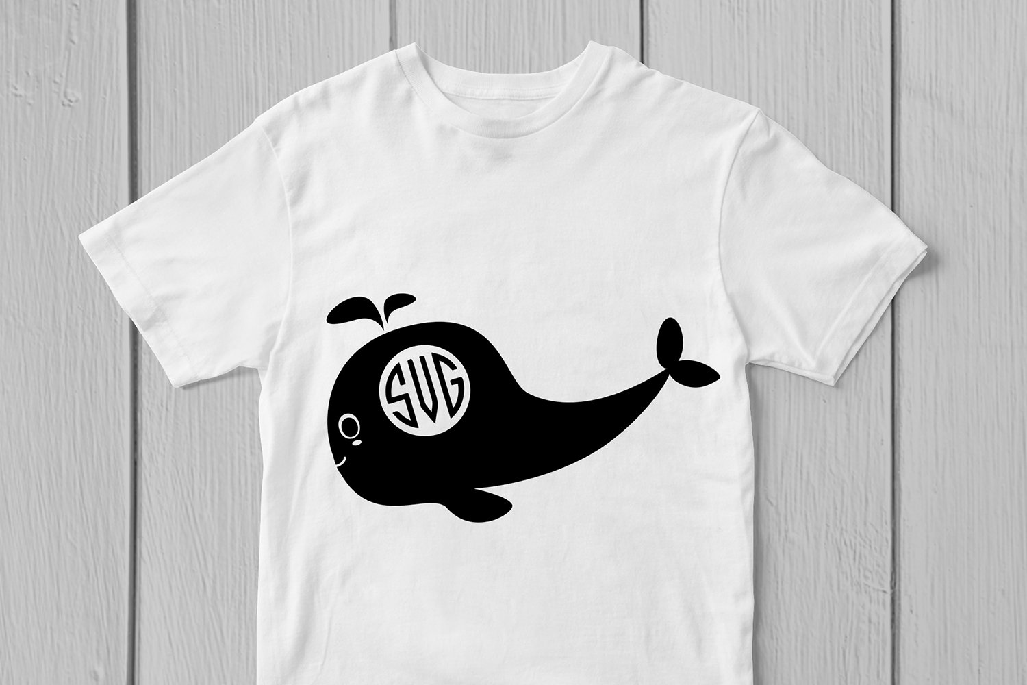 Cute Whale - Animal SVG EPS DXF PNG Monogram Cutting Files (90745 ...