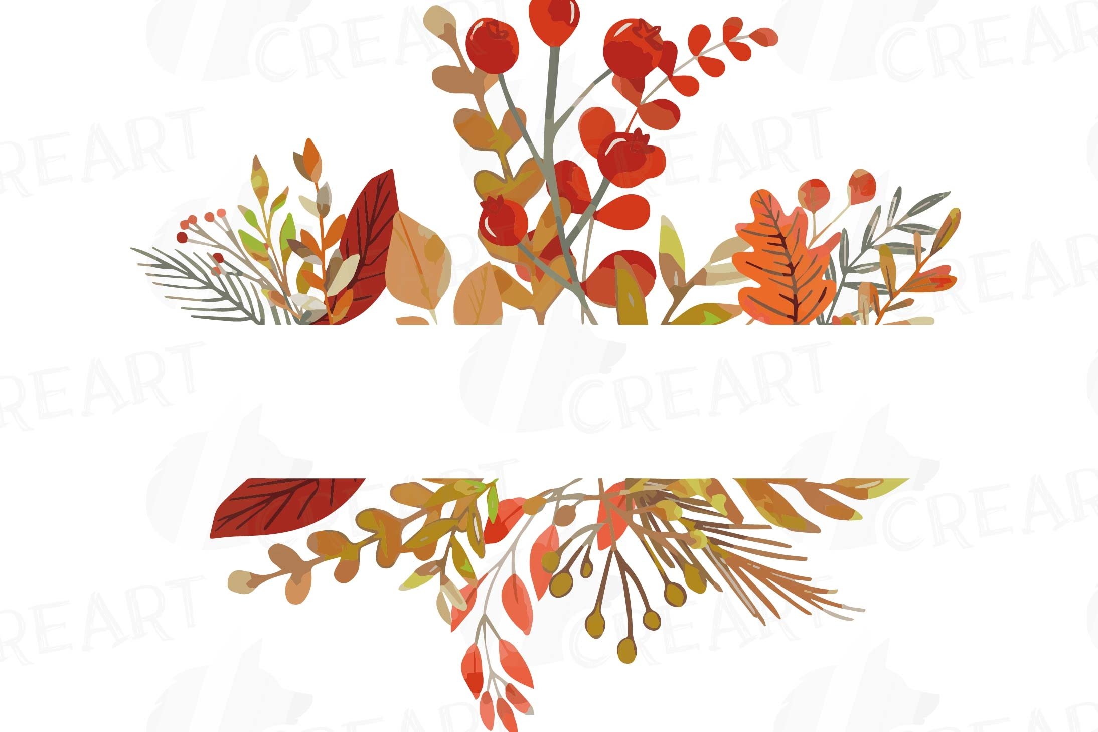 Seasonal Fall Clip Art Borders